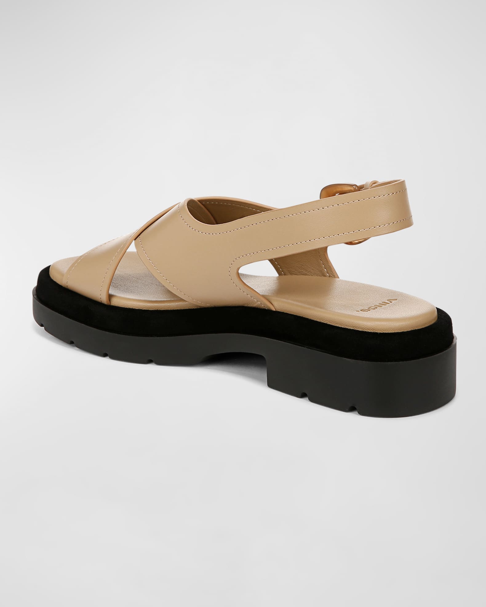 Vince Helena Leather Crisscross Slingback Sandals | Neiman Marcus