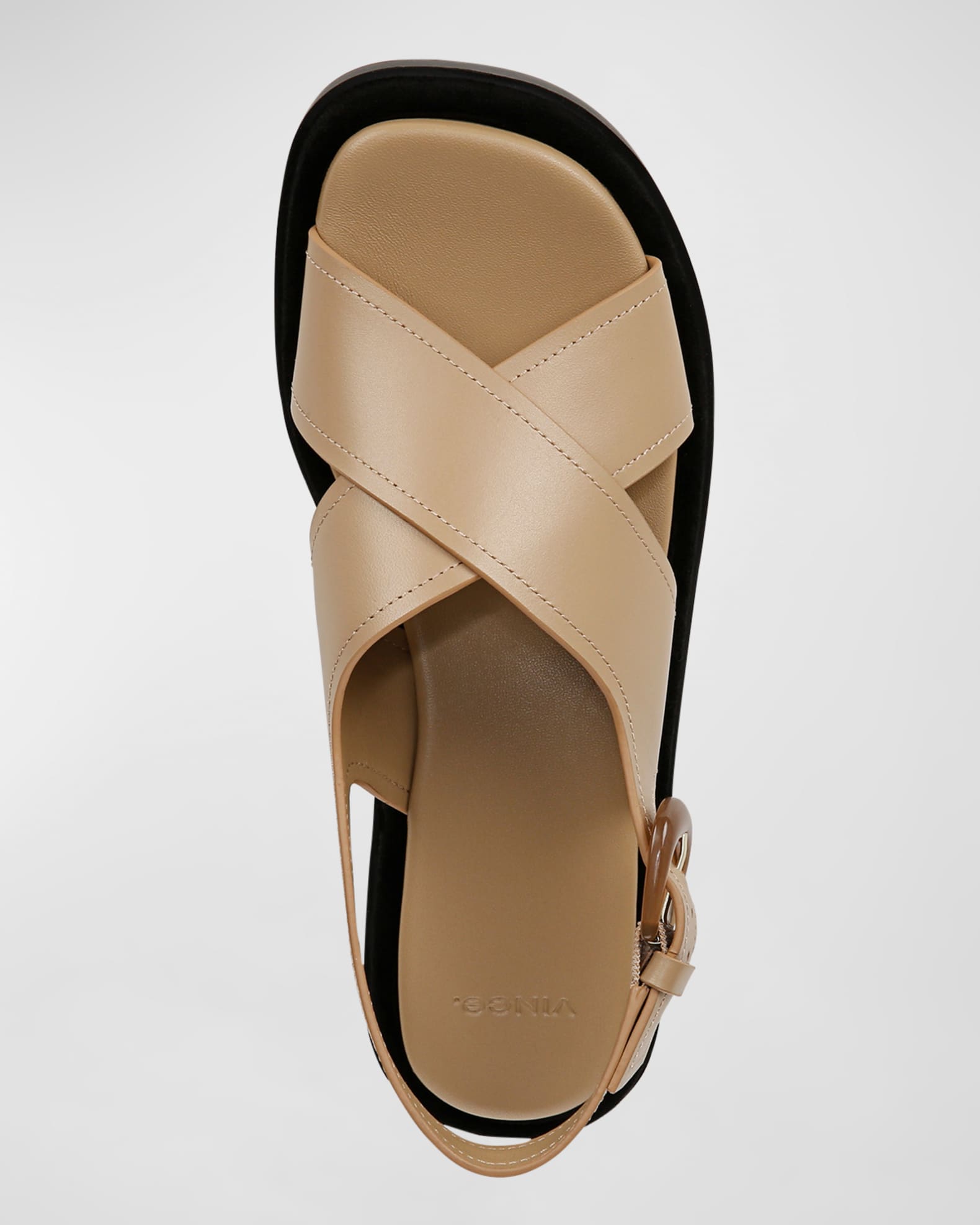 Vince Helena Leather Crisscross Slingback Sandals | Neiman Marcus