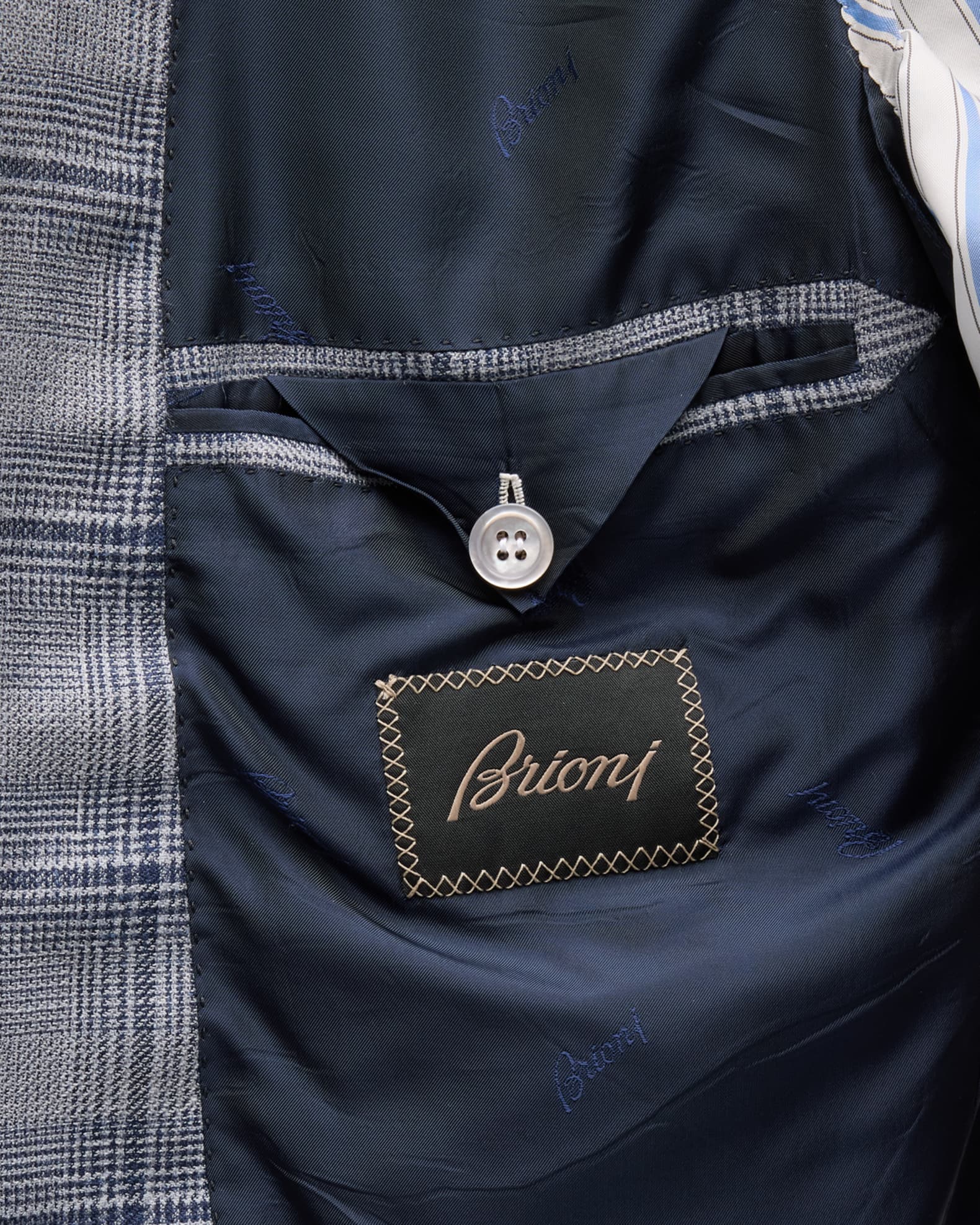 Brioni Men's Macro Plaid Sport Coat | Neiman Marcus