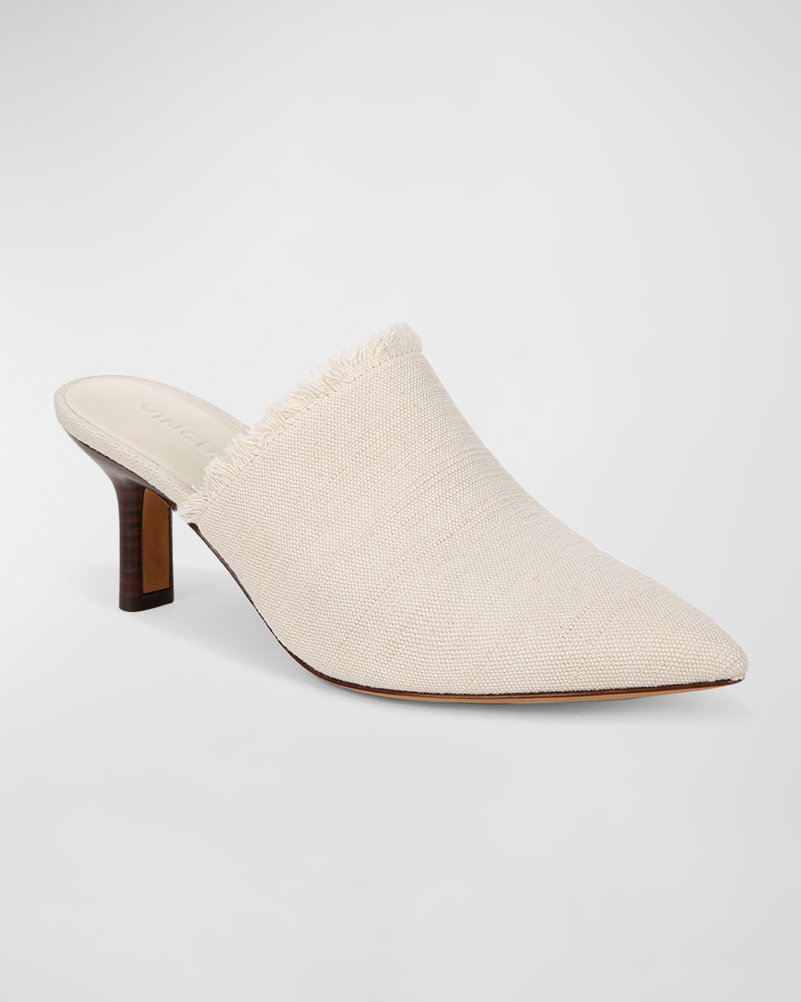 Vince Penelope Frayed Slide Mules | Neiman Marcus