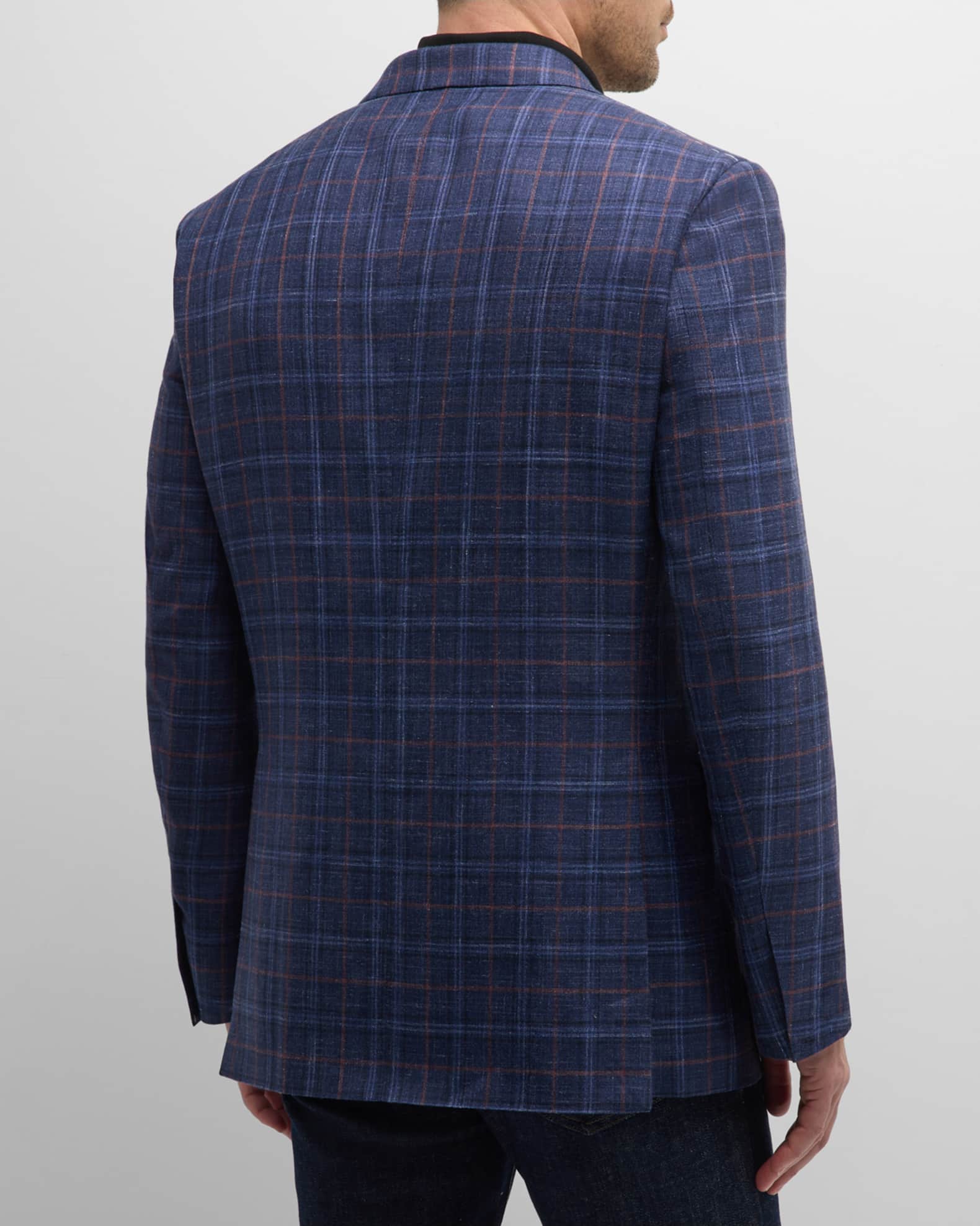Brioni Men's Cashmere-Blend Plaid Sport Coat | Neiman Marcus