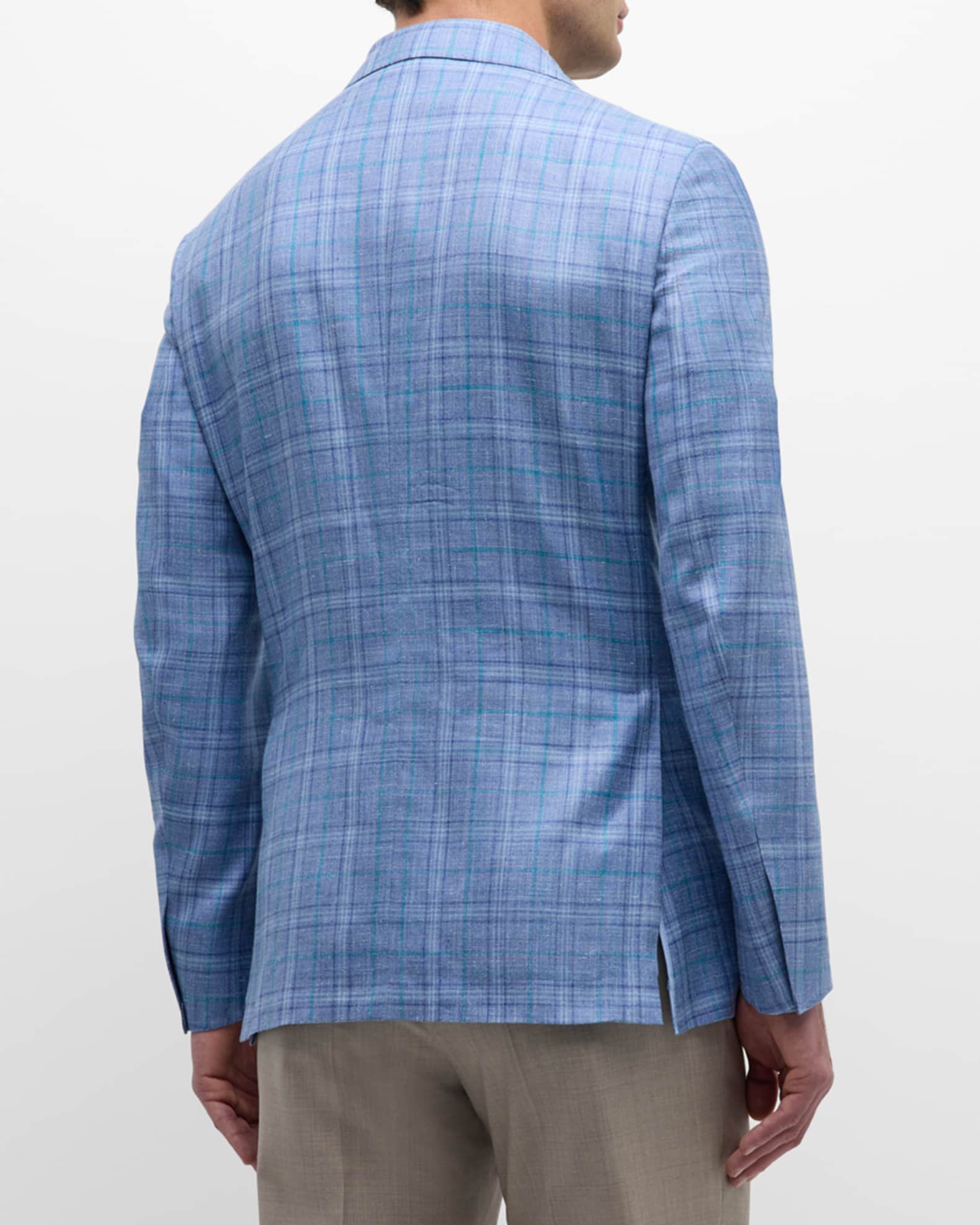 Brioni Men's Cashmere-Blend Plaid Sport Coat | Neiman Marcus