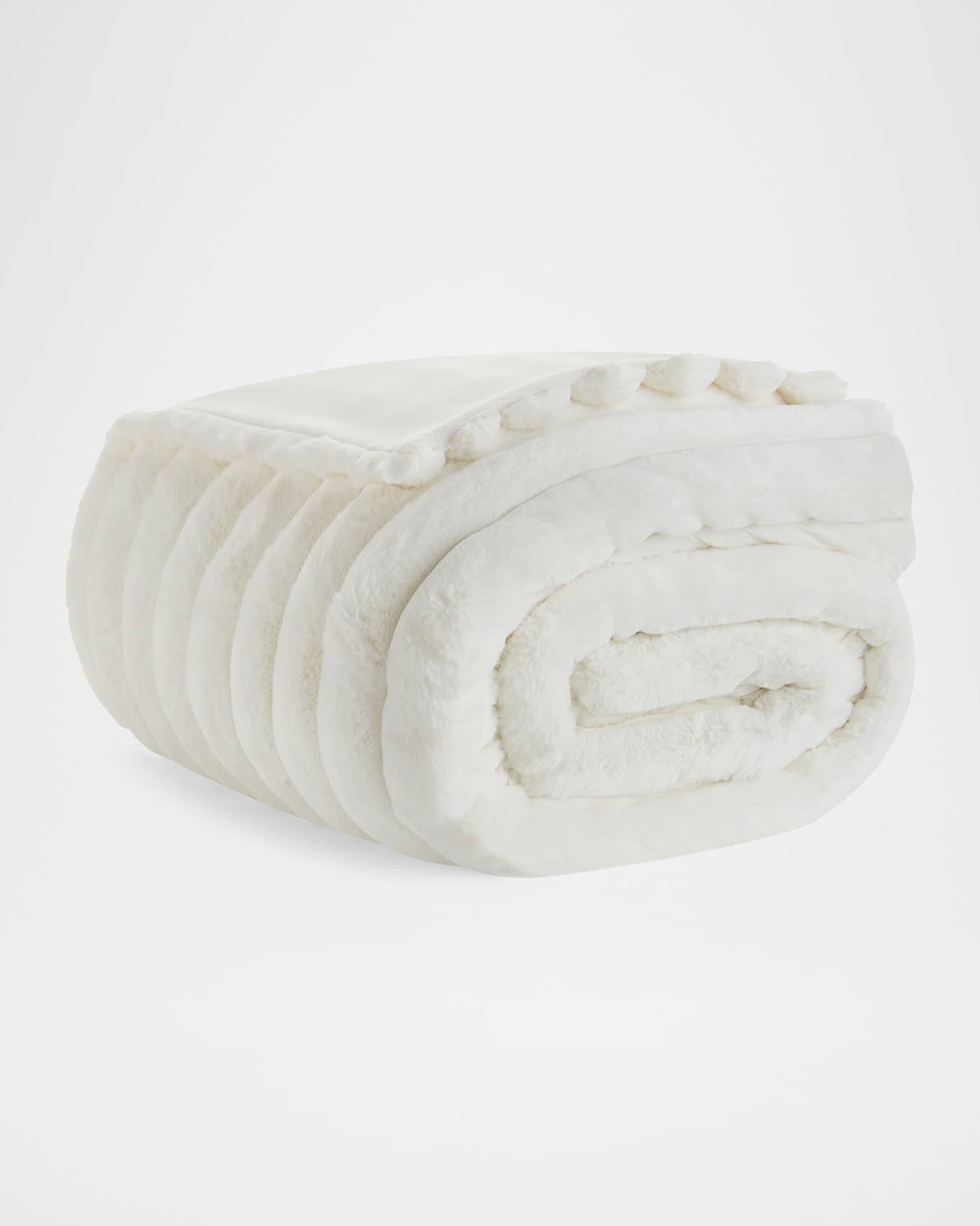 UGG Channel Quilt Faux Fur Throw Blanket | Neiman Marcus
