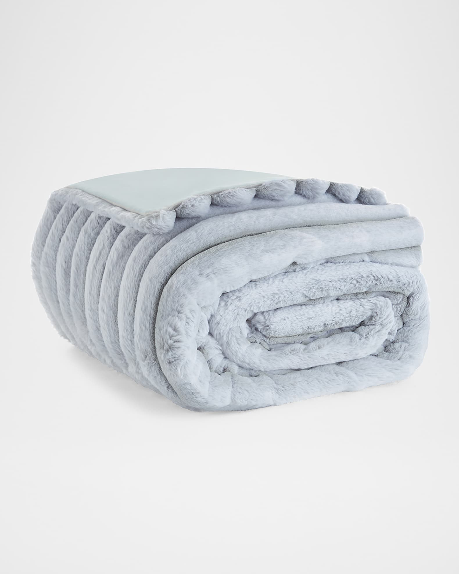 UGG Channel Quilt Faux Fur Throw Blanket | Neiman Marcus