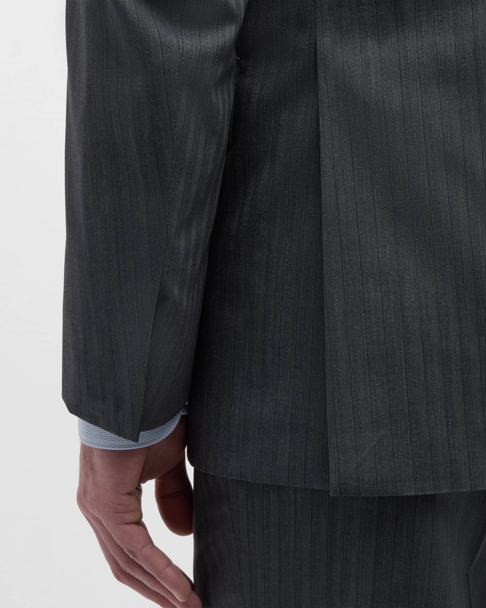 Brioni Men's Tonal Striped Wool Suit | Neiman Marcus