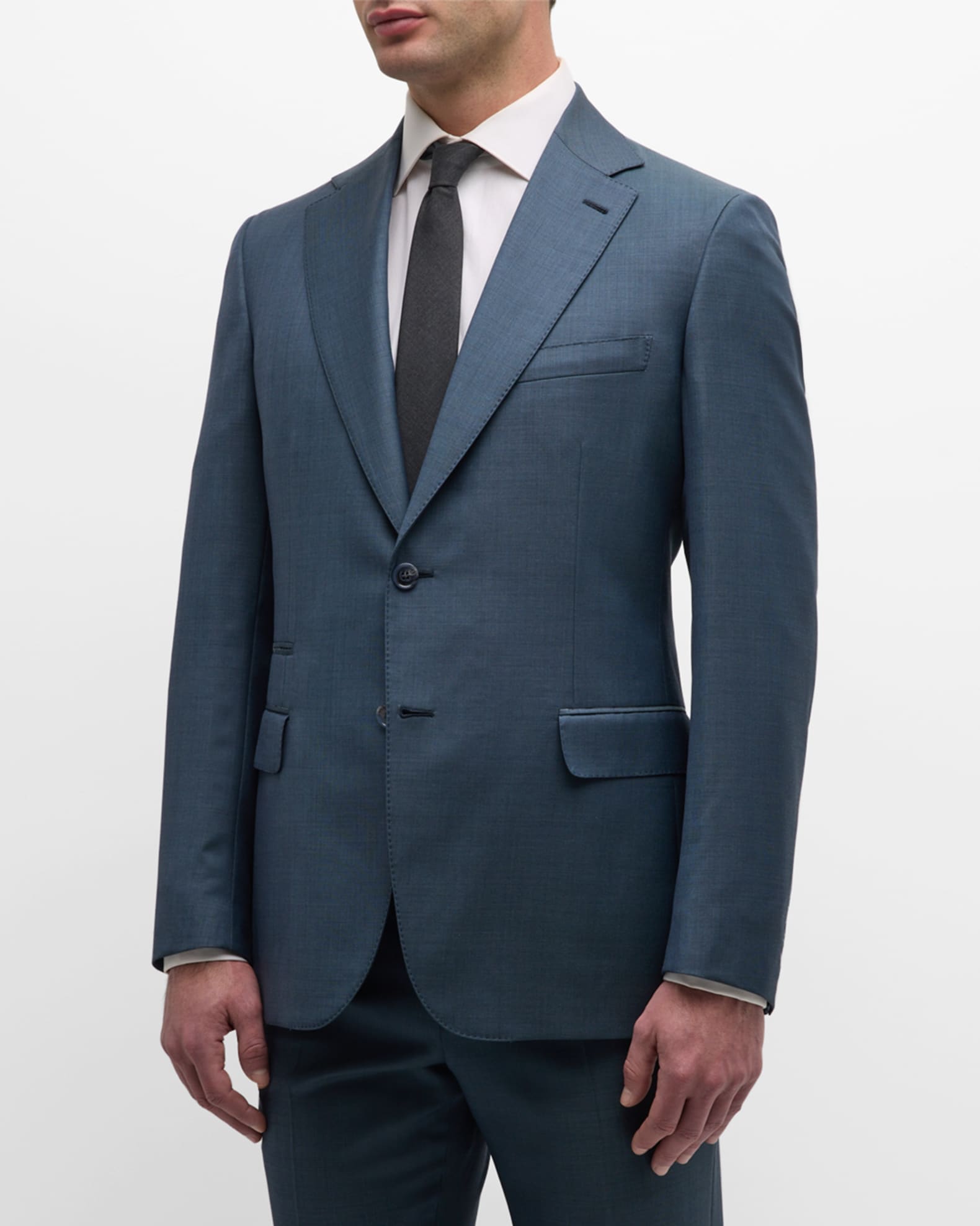Brioni Men's Solid Wool Suit | Neiman Marcus