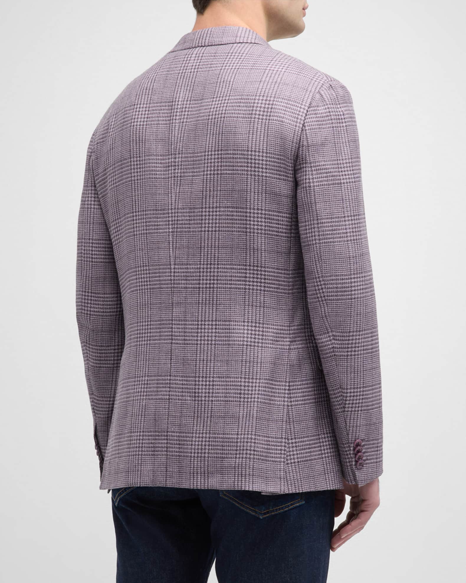 Brioni Men's Plaid Wool-Blend Sport Coat | Neiman Marcus