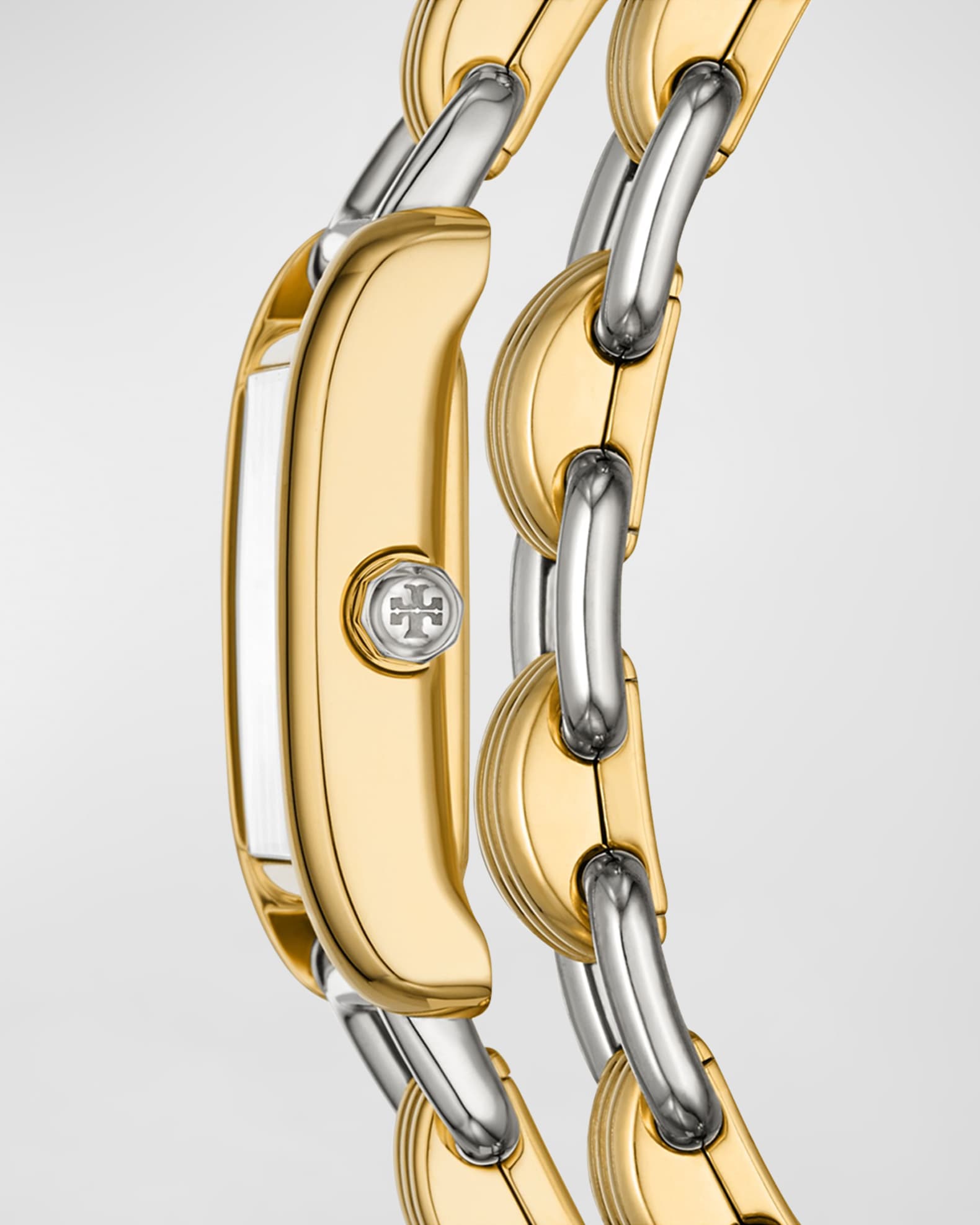 Tory Burch The Mini Eleanor Two Hand Two Tone Stainless Steel Watch ...