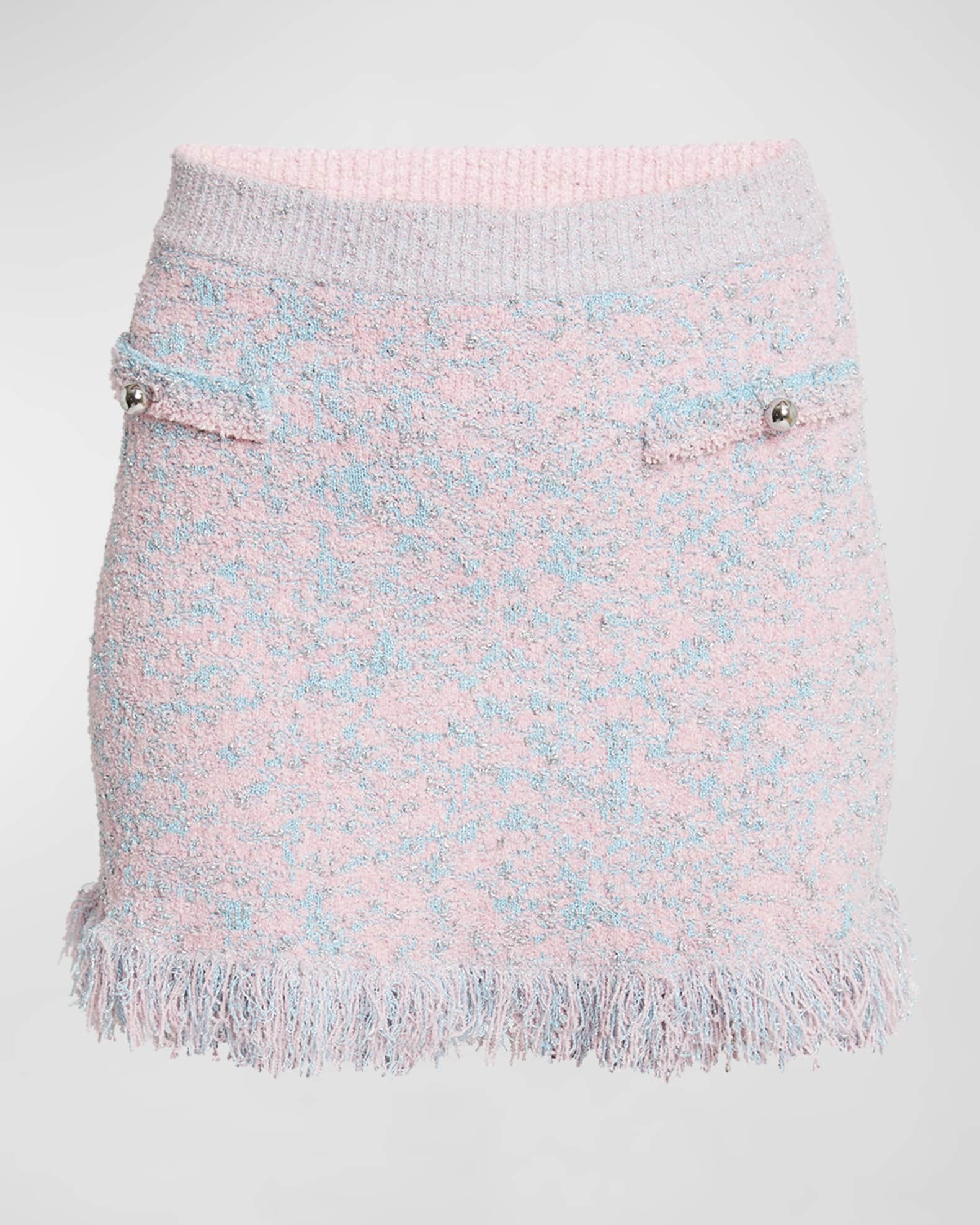 Rabanne Jupe Fringe-Trim Mini Skirt | Neiman Marcus