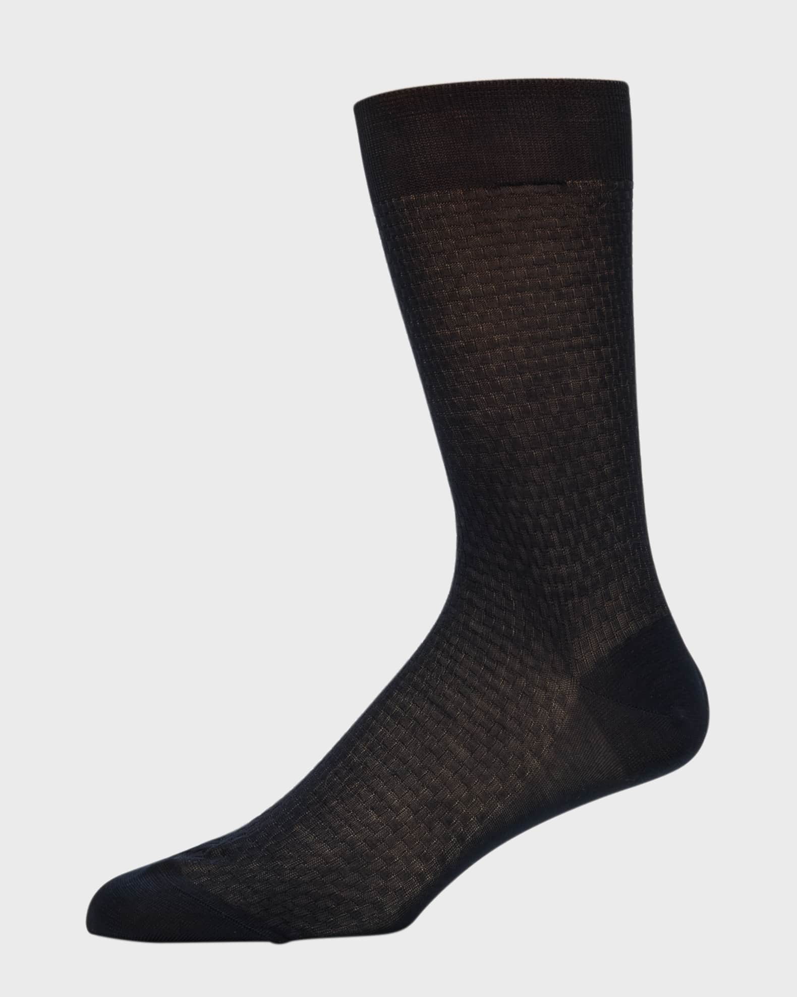 Brioni Men's Calza Corta Cotton Crew Socks | Neiman Marcus