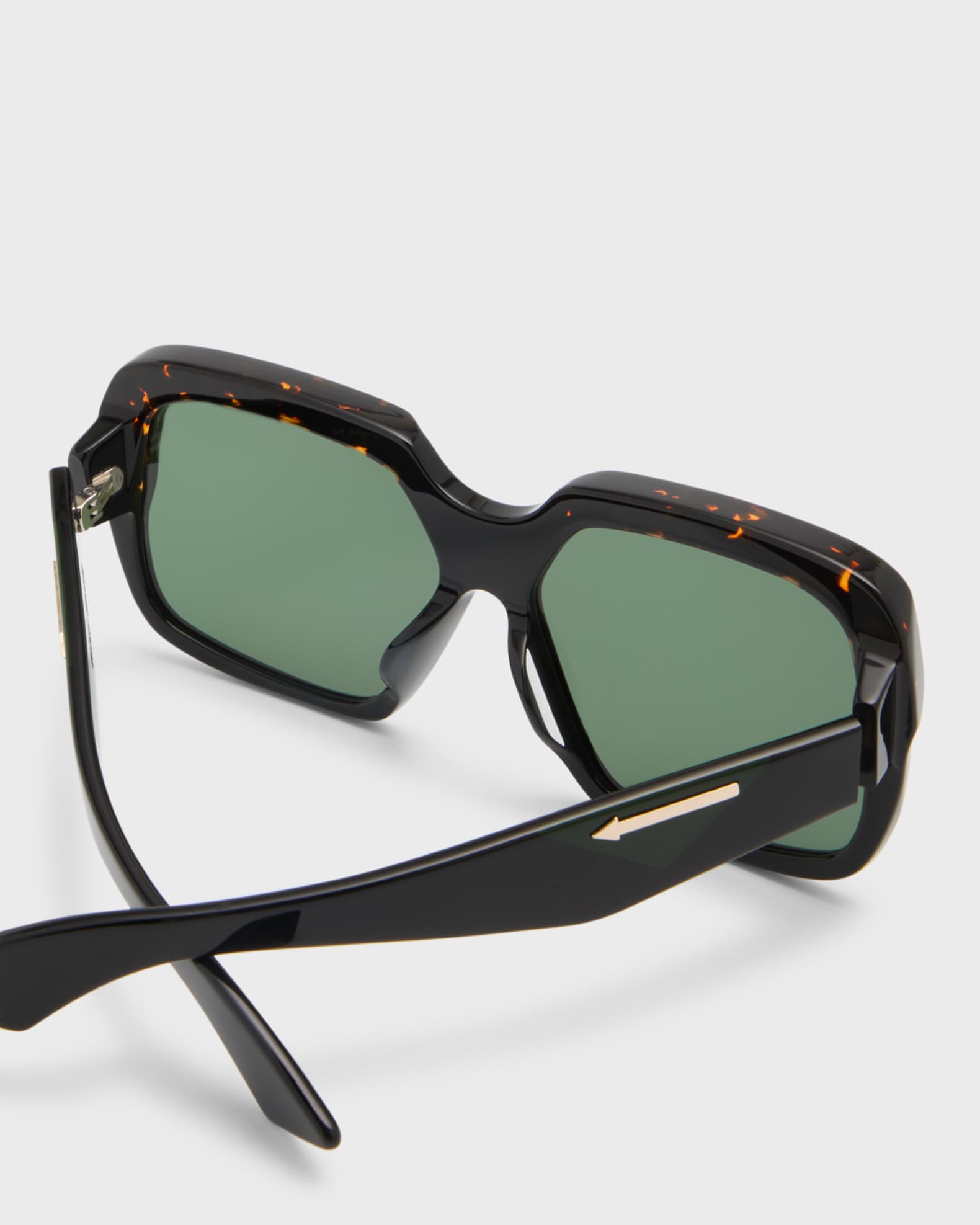 Karen Walker Logo Acetate Square Sunglasses | Neiman Marcus