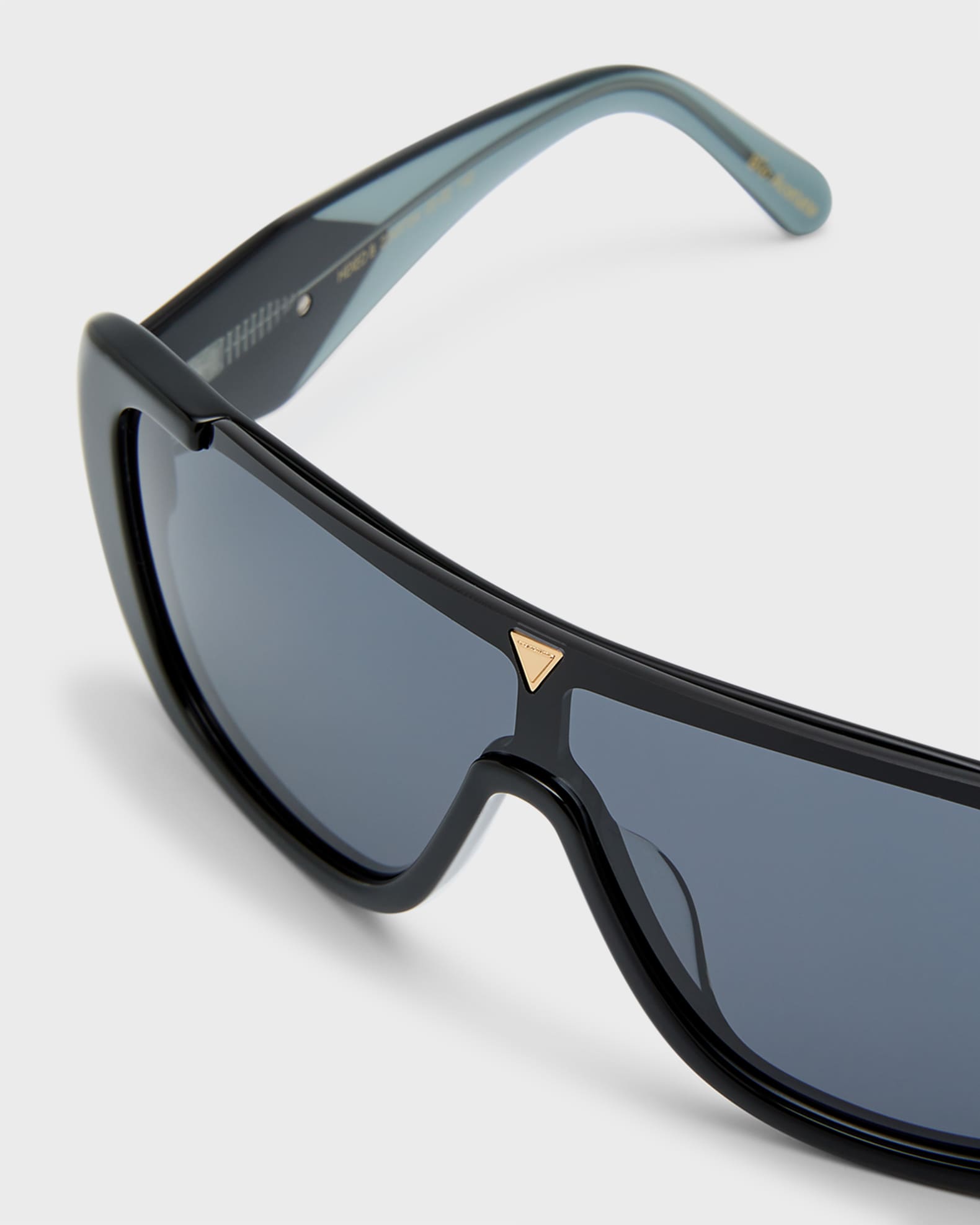 Karen Walker Logo Acetate Shield Sunglasses | Neiman Marcus