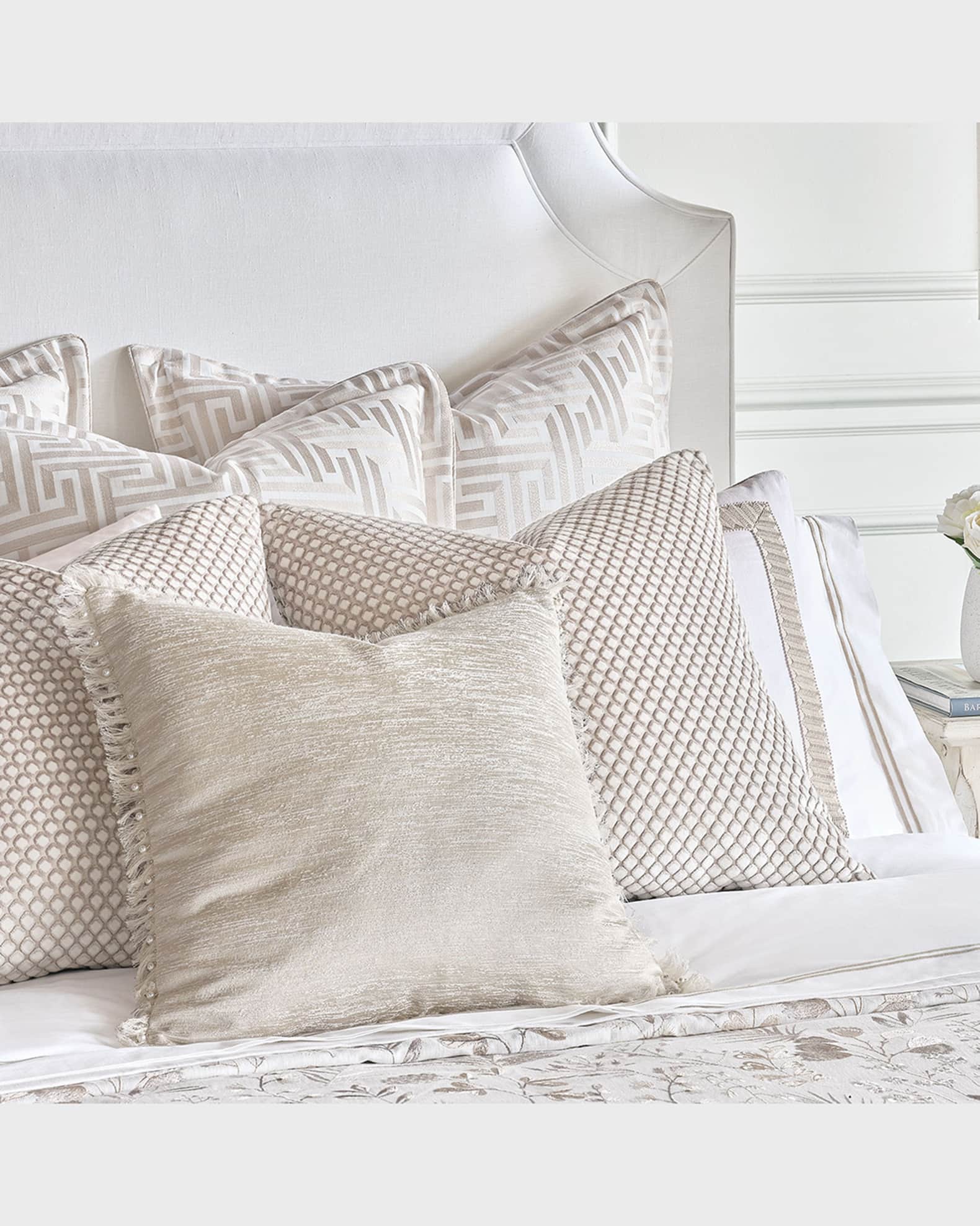 Barclay Butera by Eastern Accents Sussex Greek Key Euro Sham | Neiman ...