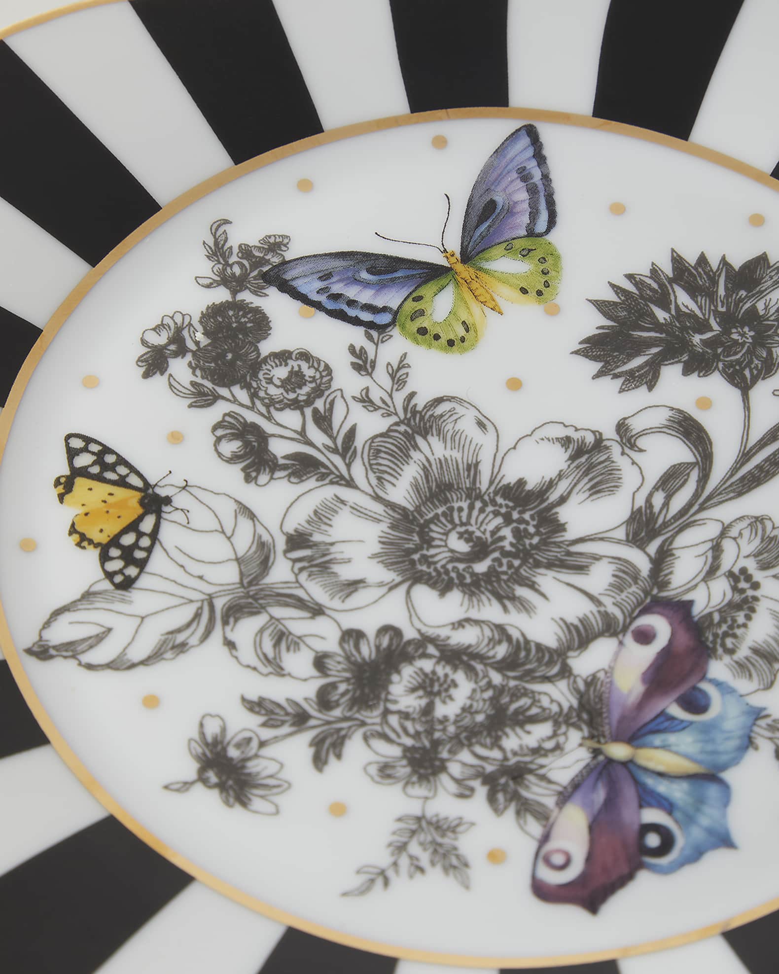 MacKenzie-Childs Butterfly Toile Salad Plate | Neiman Marcus