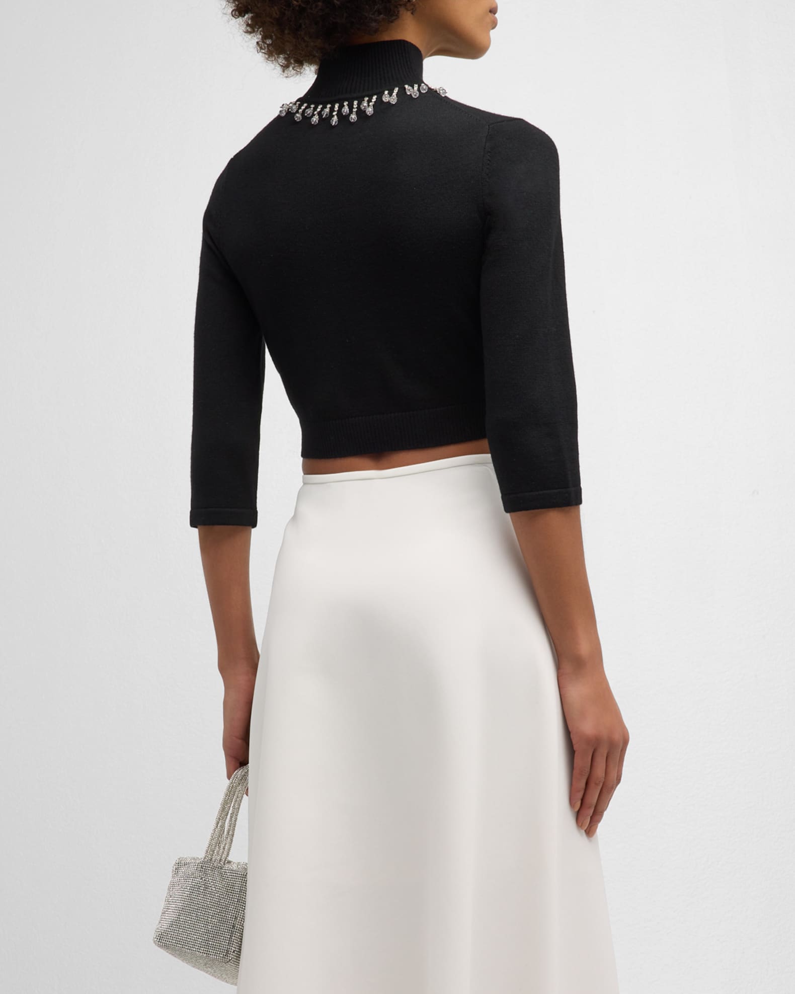 Zimmermann Matchmaker High-Neck Crystal Crop Top | Neiman Marcus