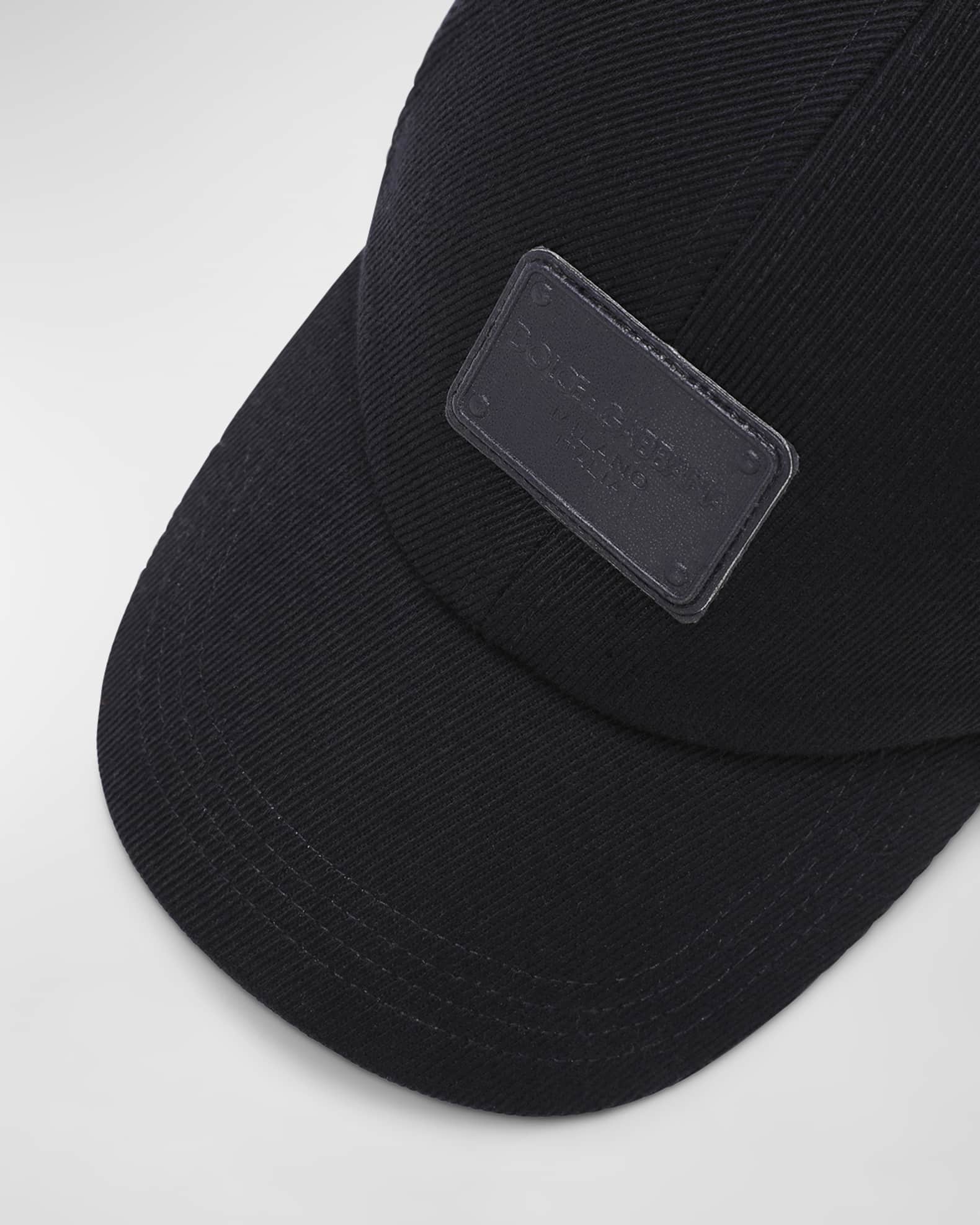 Dolce&Gabbana Men's Embossed Logo 6-Panel Baseball Cap | Neiman Marcus