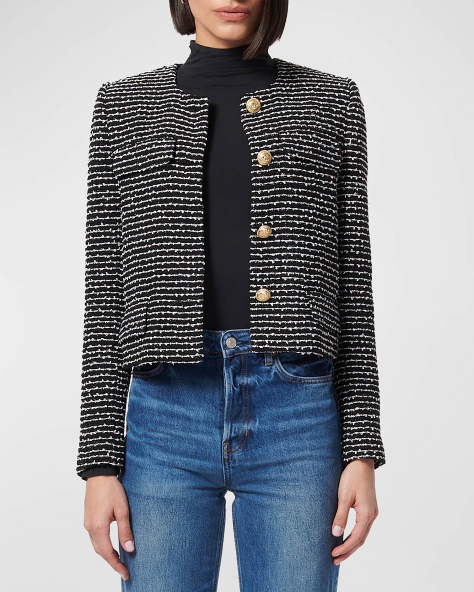 Cami NYC Rula Cropped Tweed Jacket | Neiman Marcus