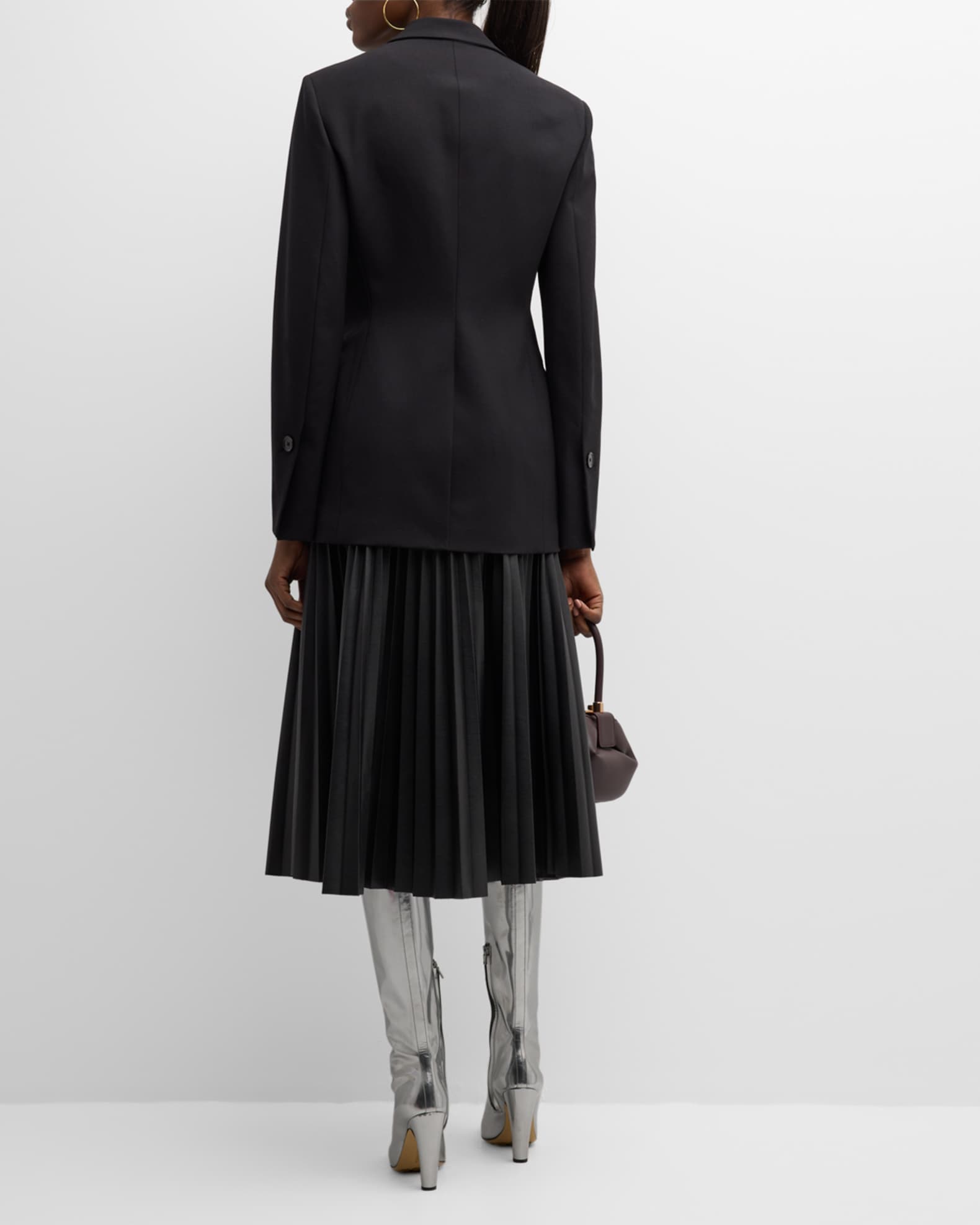 Proenza Schouler Eva Tropical Wool Blazer Jacket | Neiman Marcus