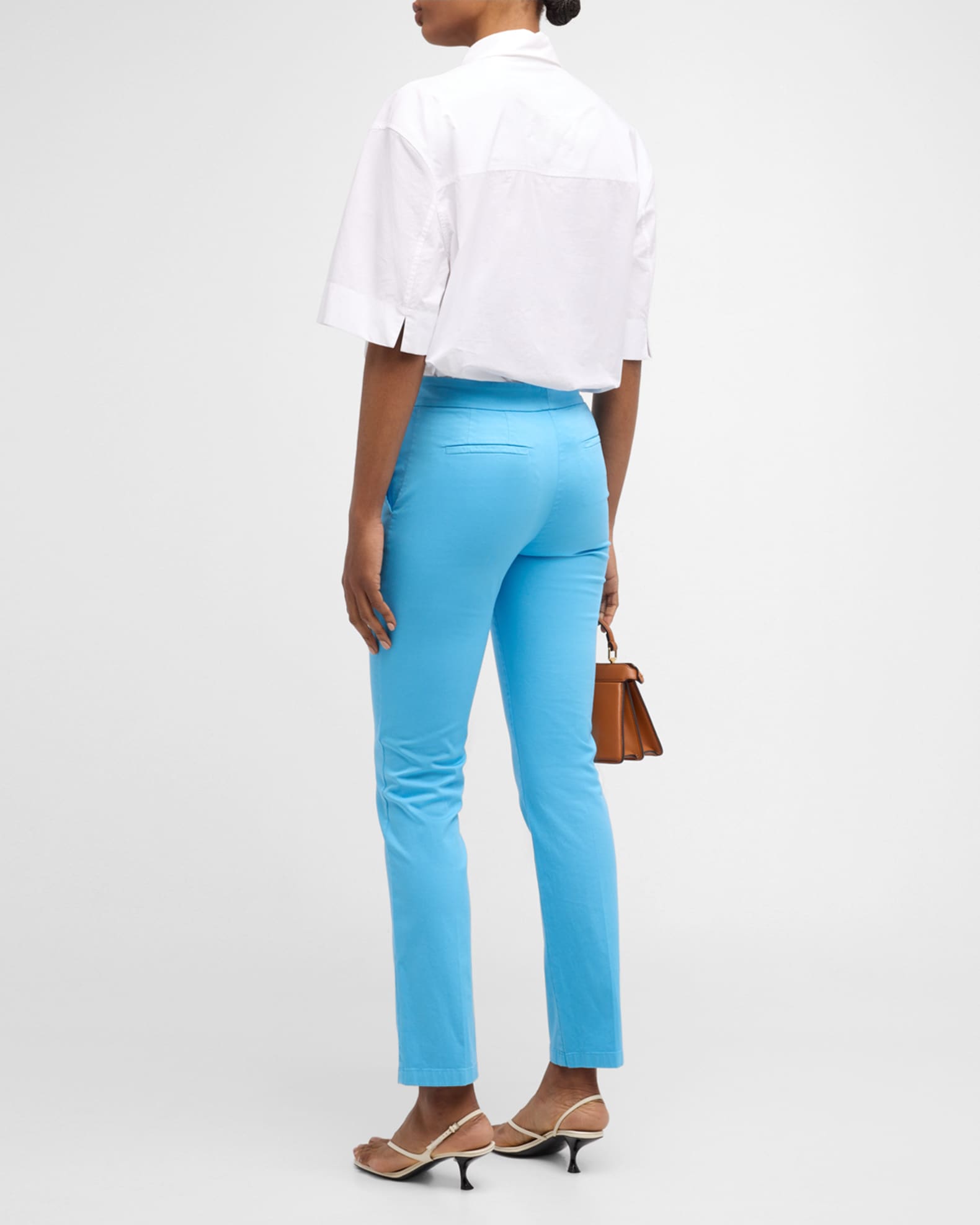 CALLAS Milano Mercer Cropped Mid-Rise Skinny Pants | Neiman Marcus