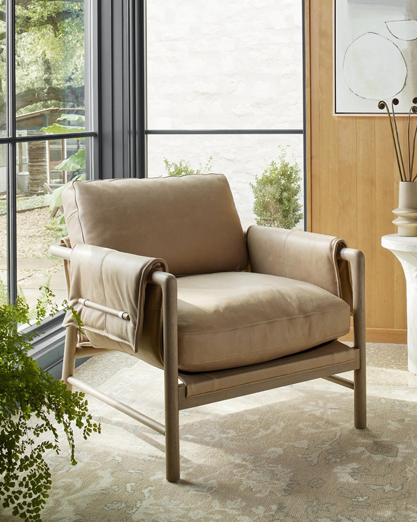 Four Hands Harrison Leather Chair | Neiman Marcus