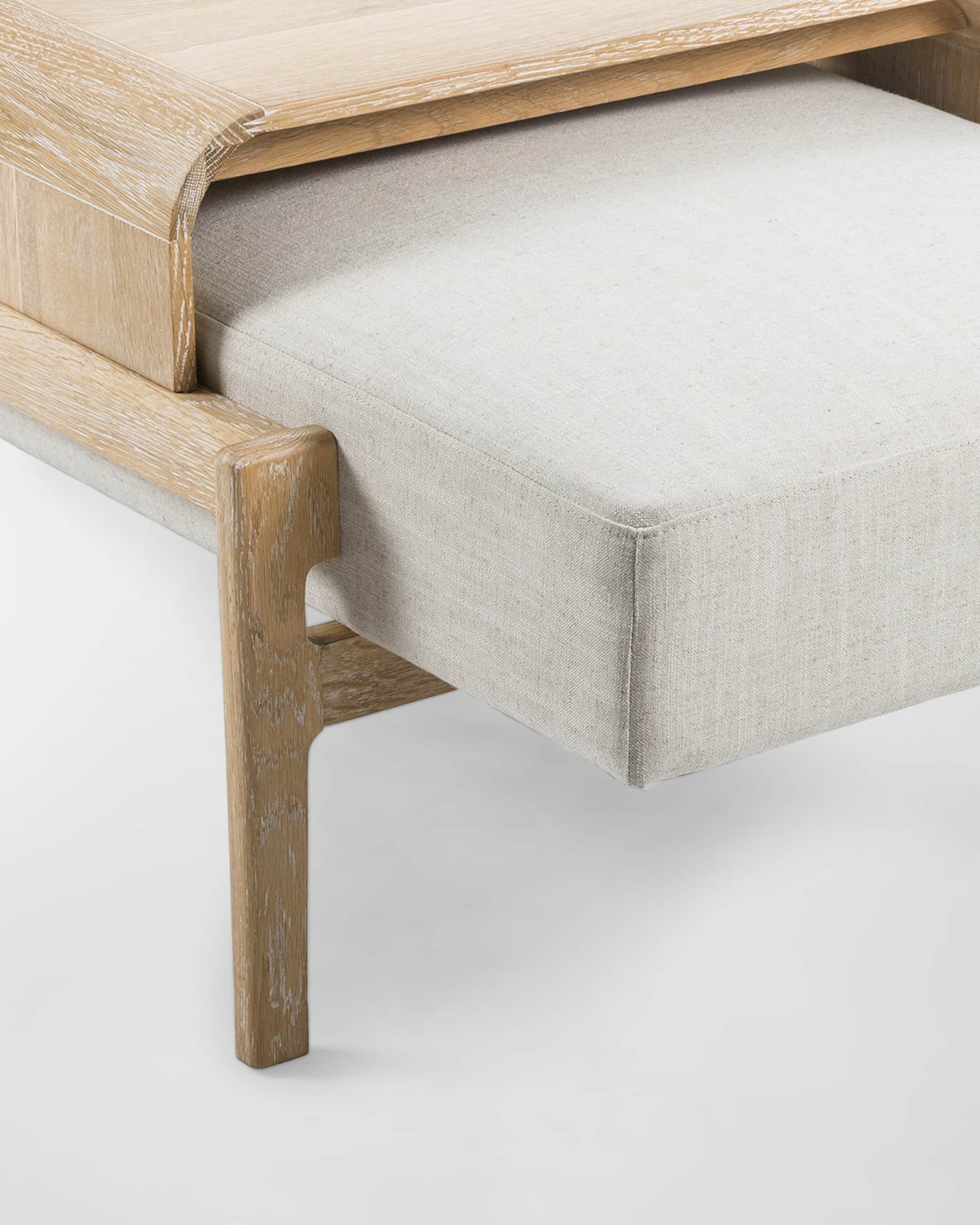 Four Hands Fawkes Bench with Tray, 79" | Neiman Marcus