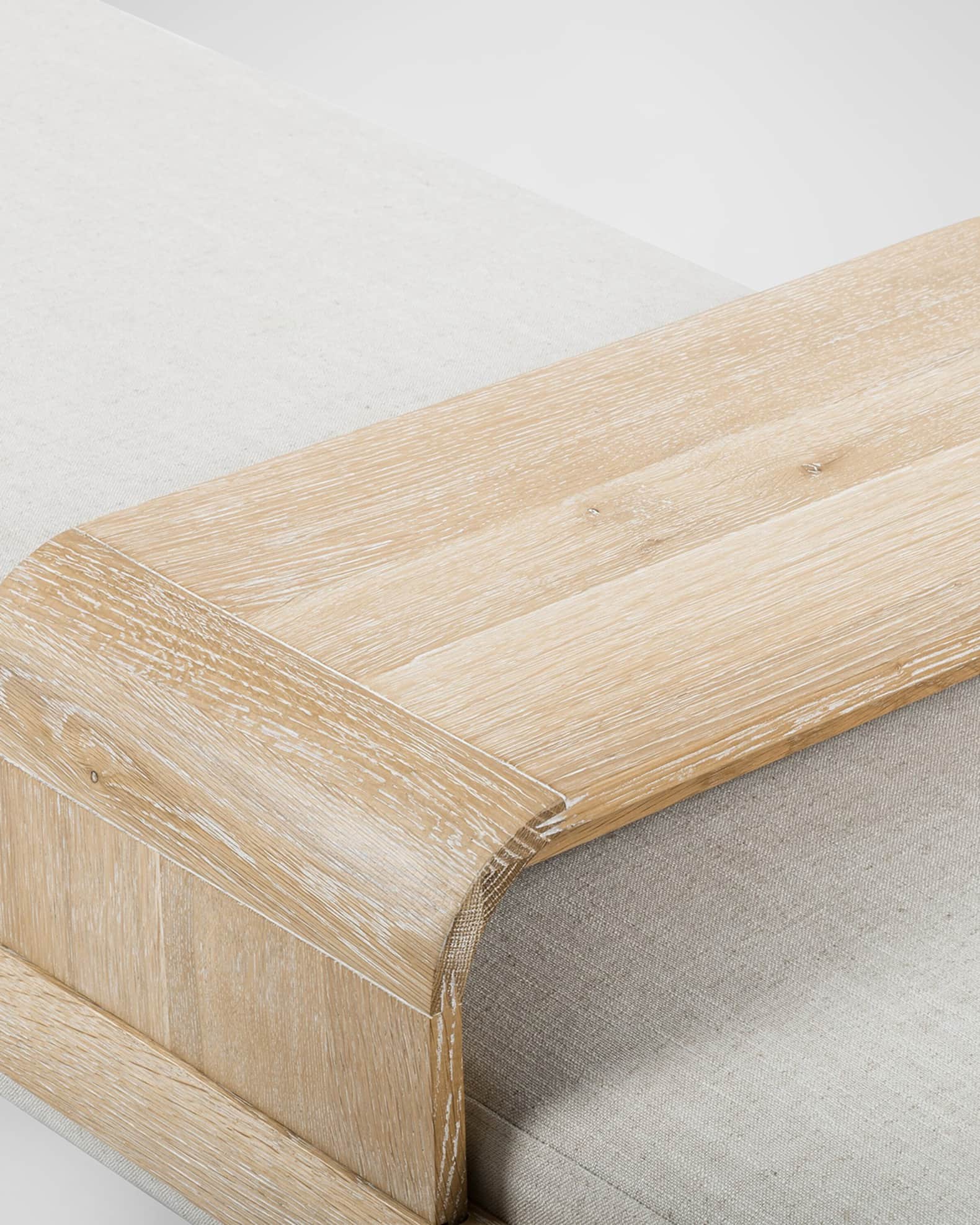 Four Hands Fawkes Bench with Tray, 79" | Neiman Marcus