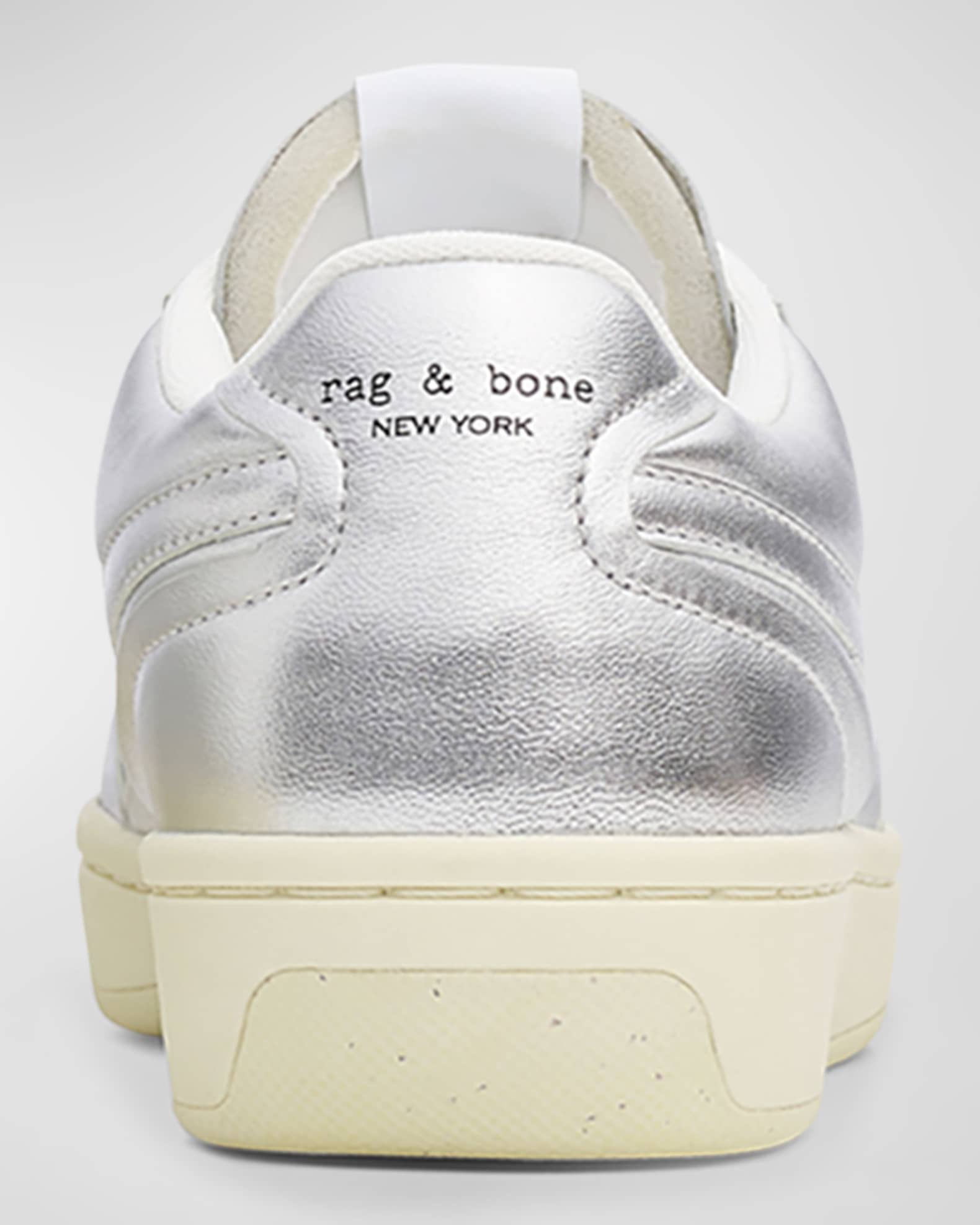 Rag & Bone Retro Metallic Low-Top Sneakers | Neiman Marcus