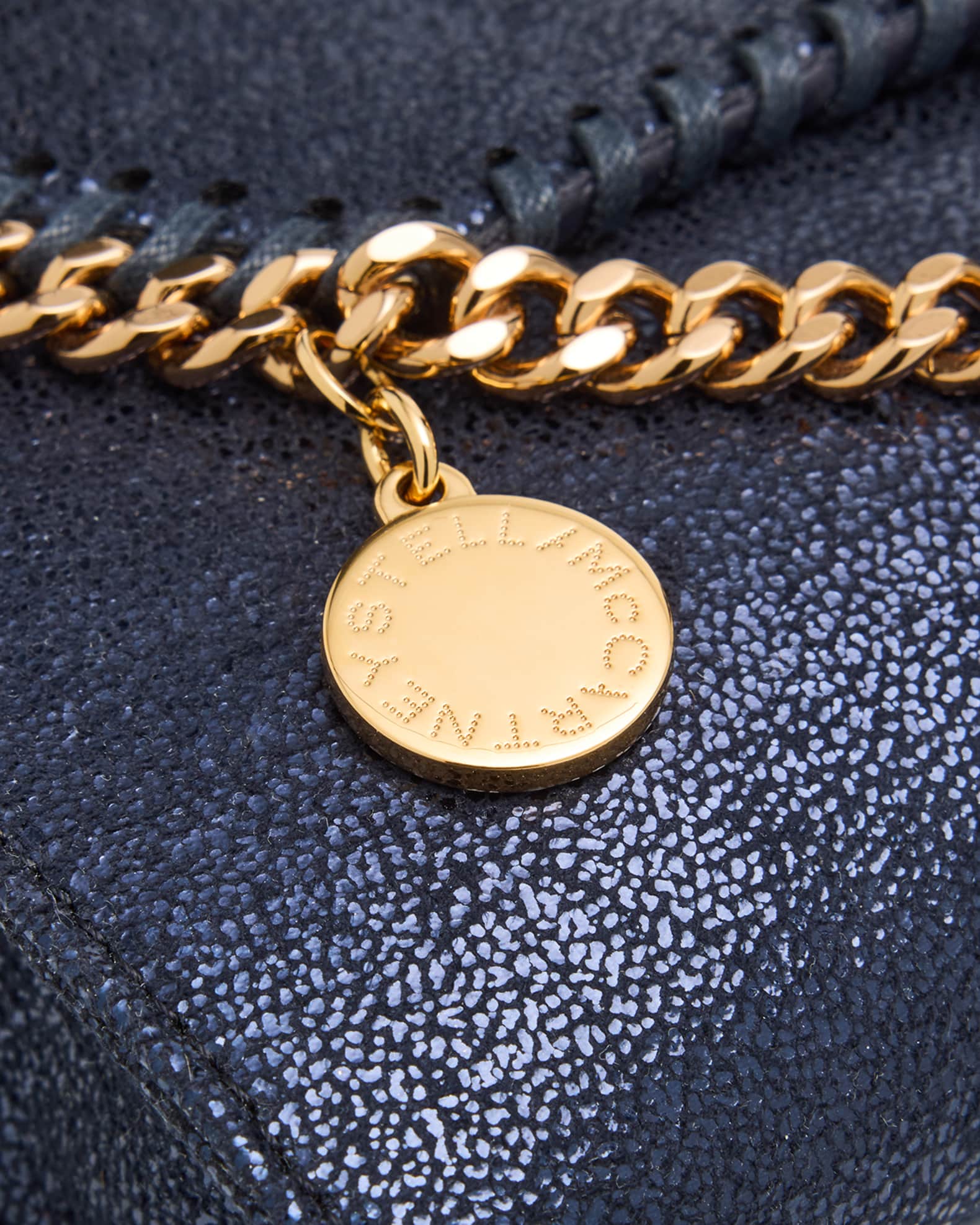 Stella McCartney Falabella Mini Shimmer Crossbody Bag | Neiman Marcus