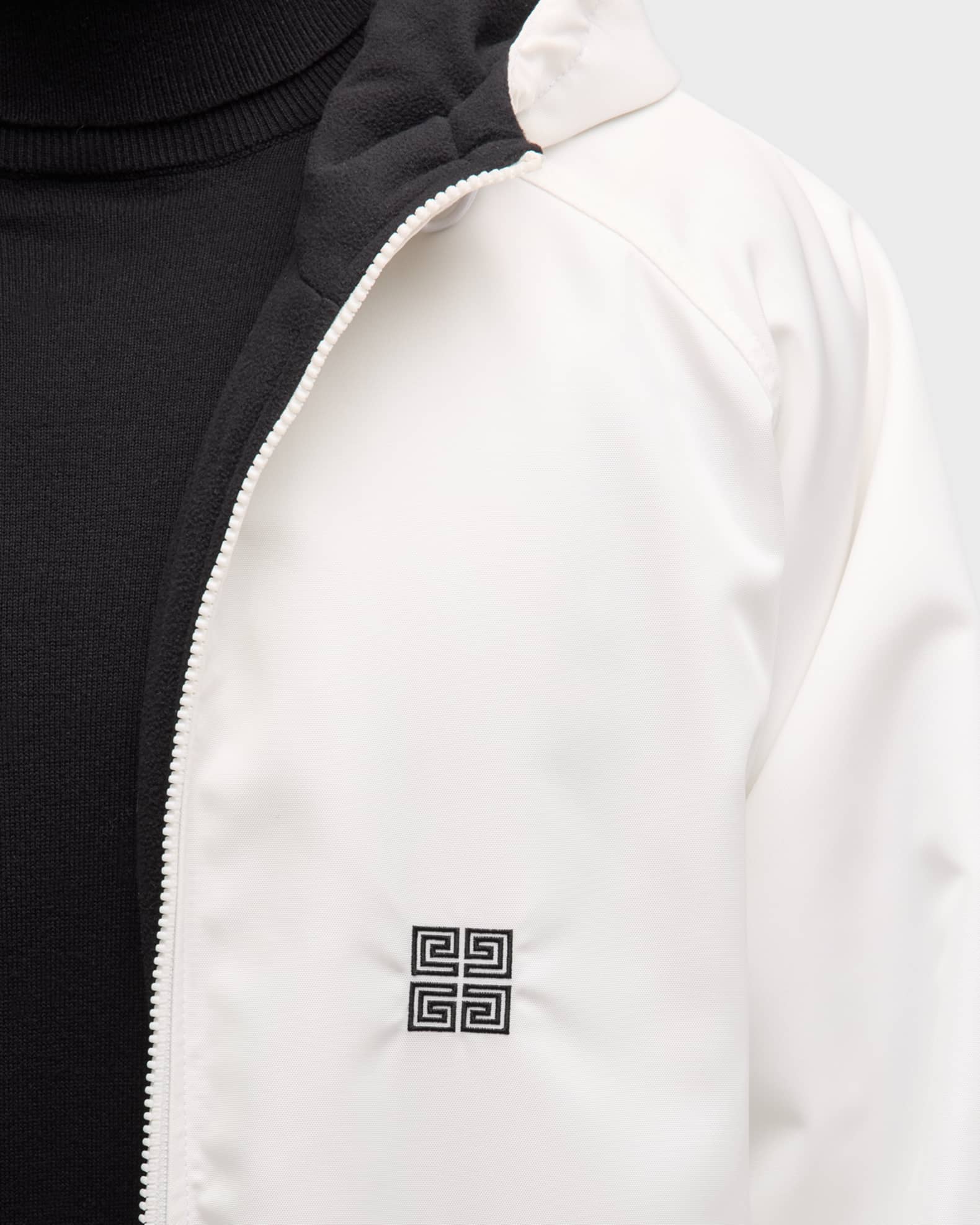 Givenchy Men's Reversible Fleece Football Parka Jacket | Neiman Marcus