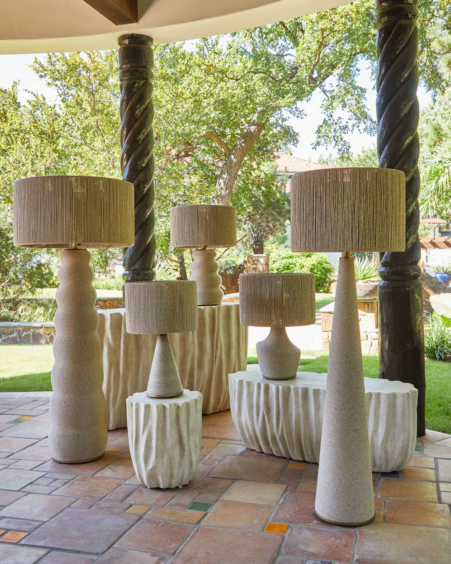 Palecek Kona Outdoor Table Lamp - 30" | Neiman Marcus