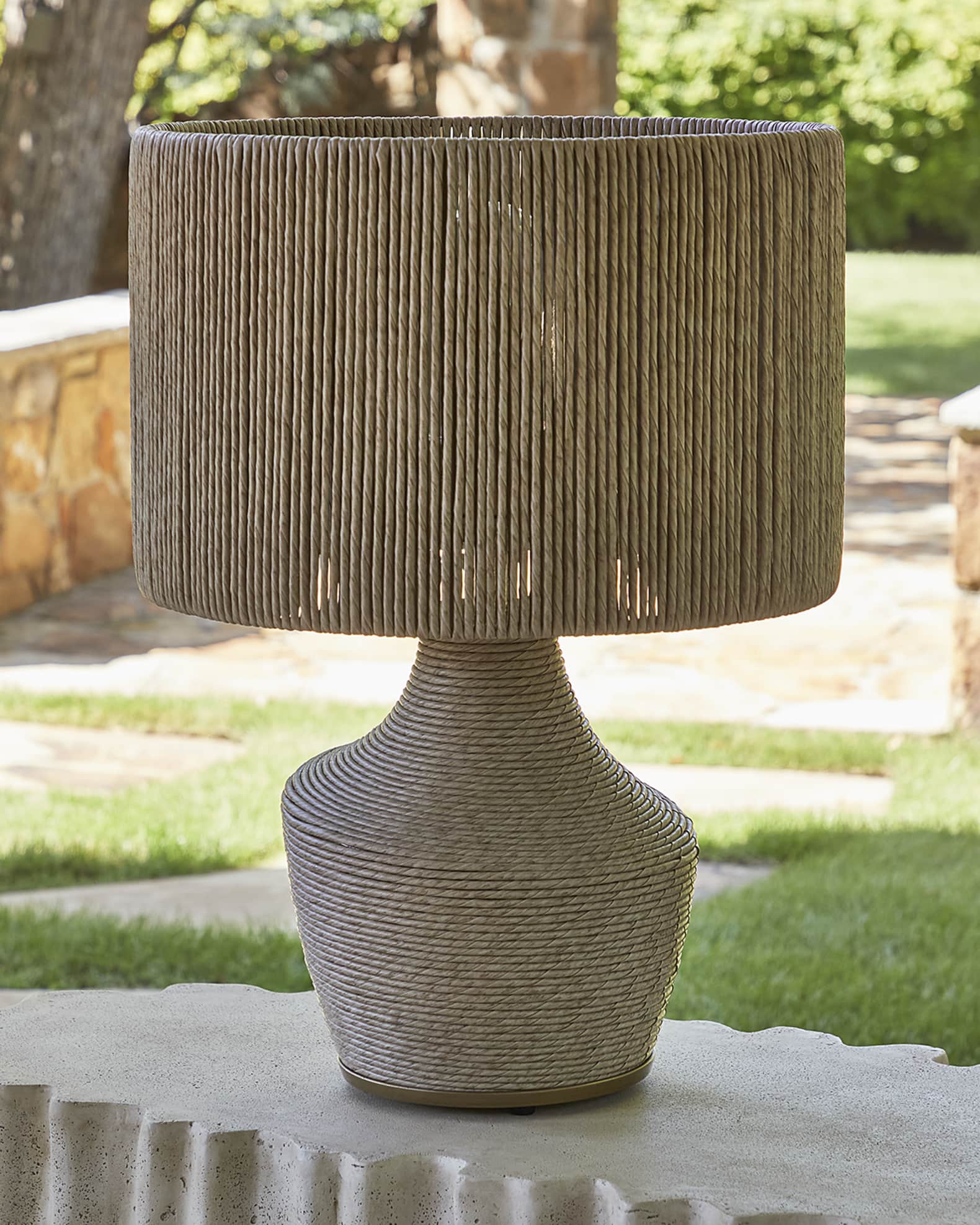 Palecek Newport Outdoor Table Lamp - 26" | Neiman Marcus