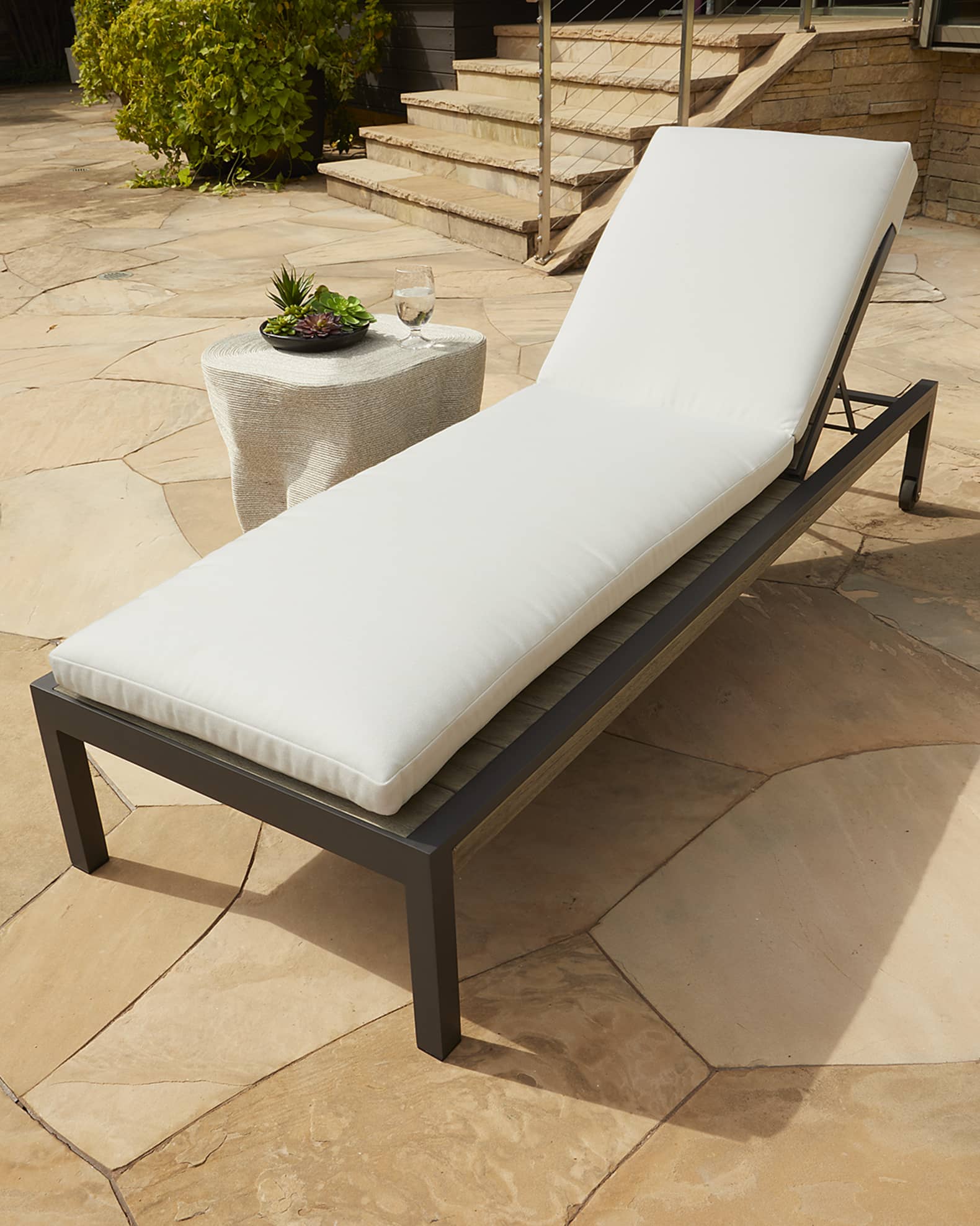 Palecek Somerset Outdoor Lounge Chaise | Neiman Marcus