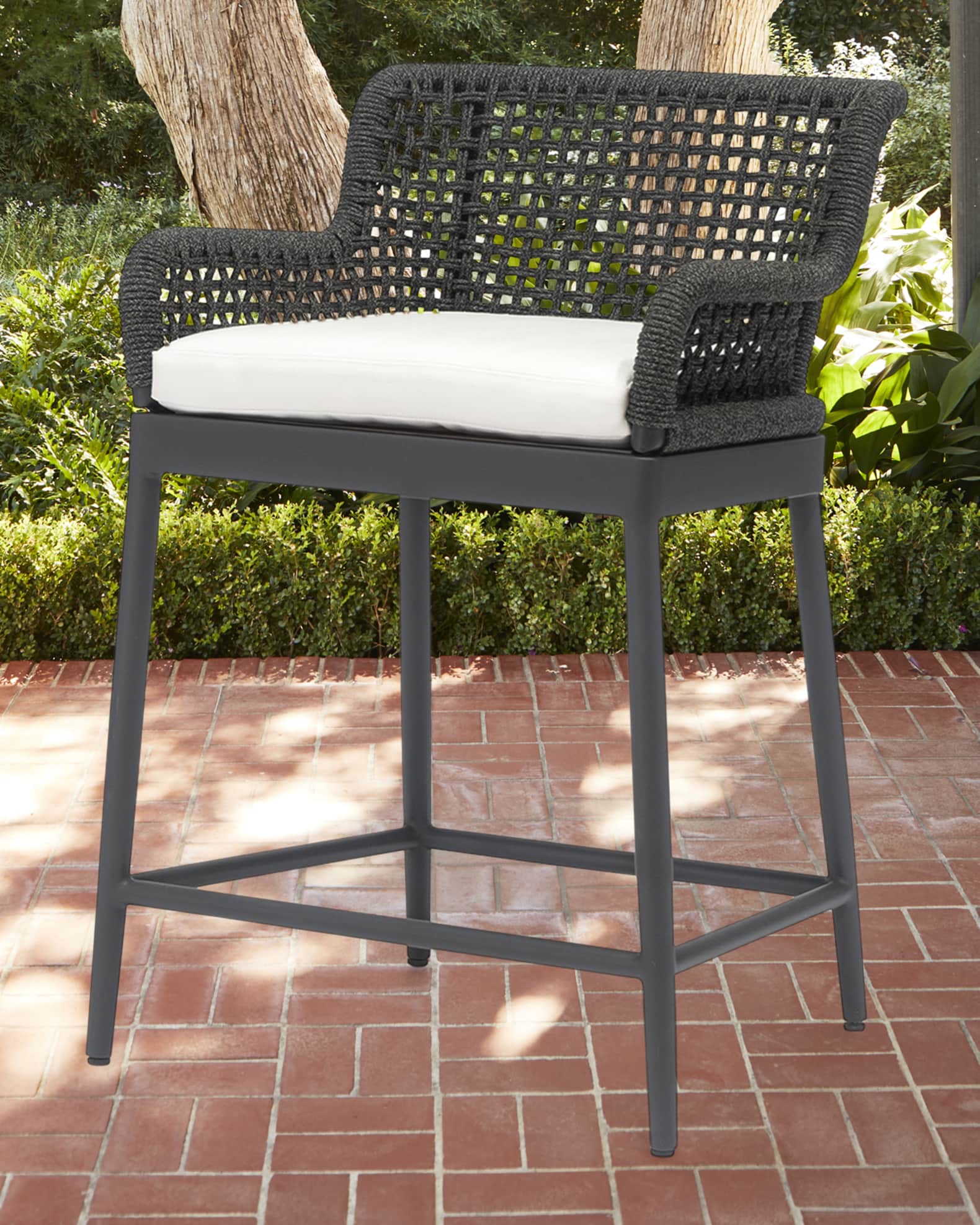 Palecek Somerset Outdoor 24" Counter Stool | Neiman Marcus
