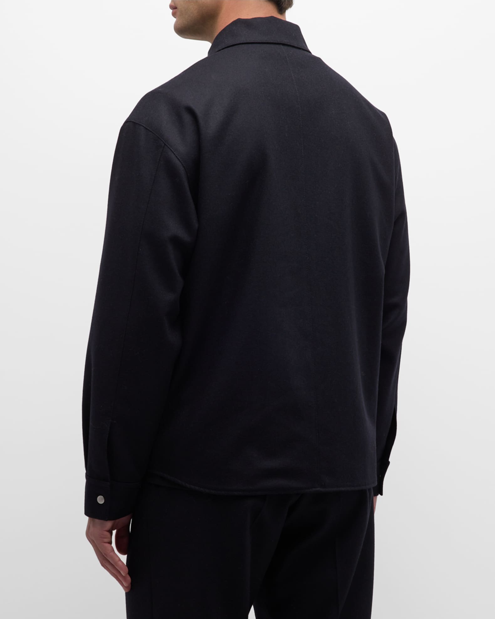 FRAME Men's Modern Flannel Zip Jacket | Neiman Marcus