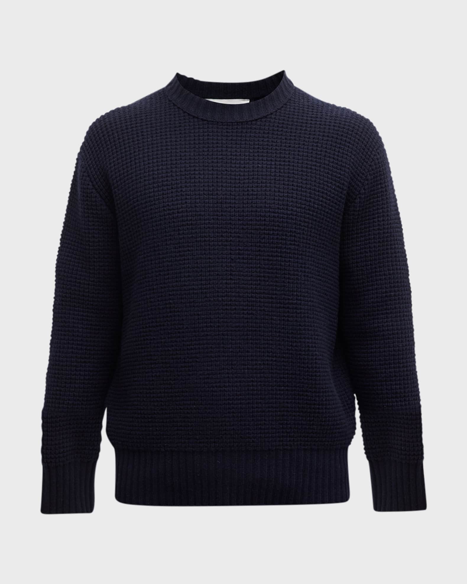 FRAME Men's Textured Wool Sweater | Neiman Marcus