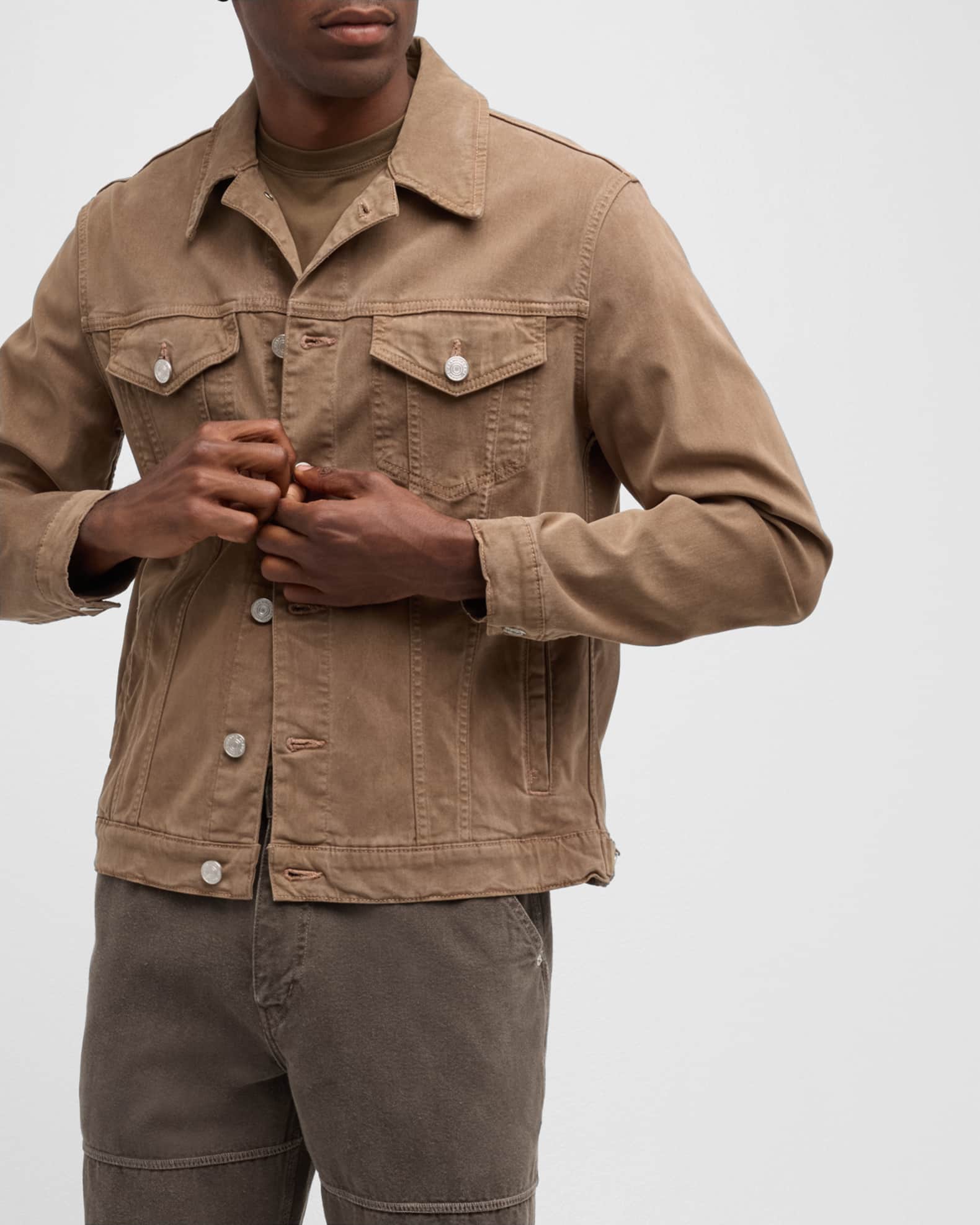 FRAME Men's Heritage Denim Jacket | Neiman Marcus