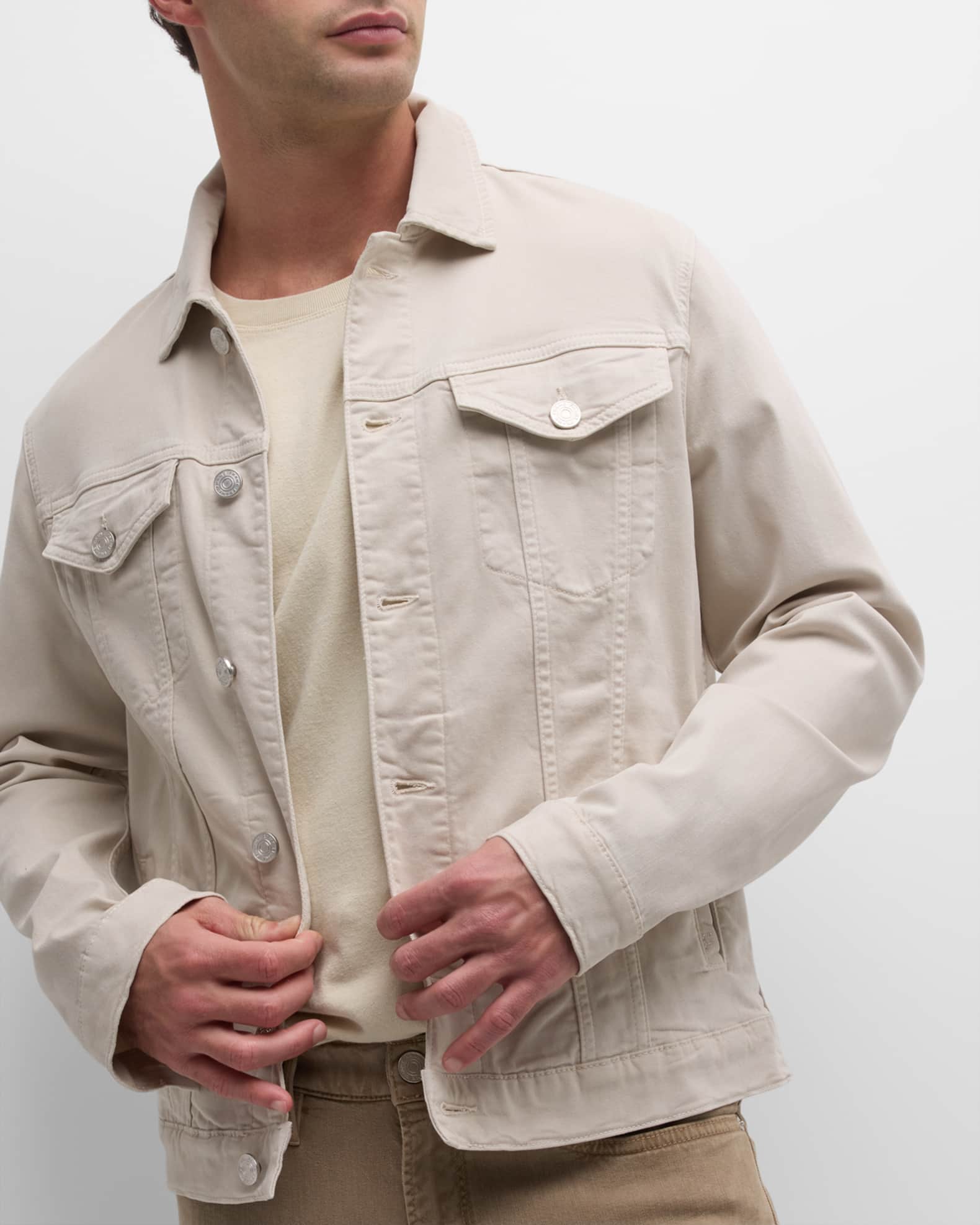 FRAME Men's Heritage Denim Jacket | Neiman Marcus