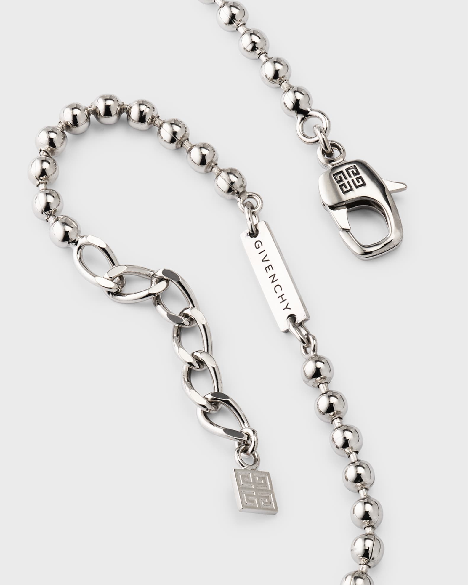 Givenchy Men's Logo Lettering Ball Chain Necklace | Neiman Marcus