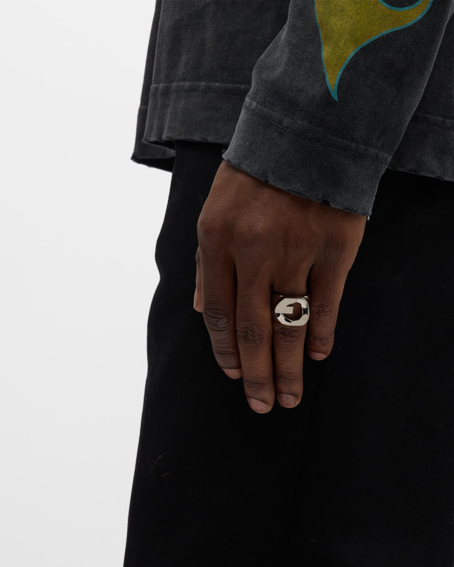 Givenchy Men's G Chain Signet Ring | Neiman Marcus