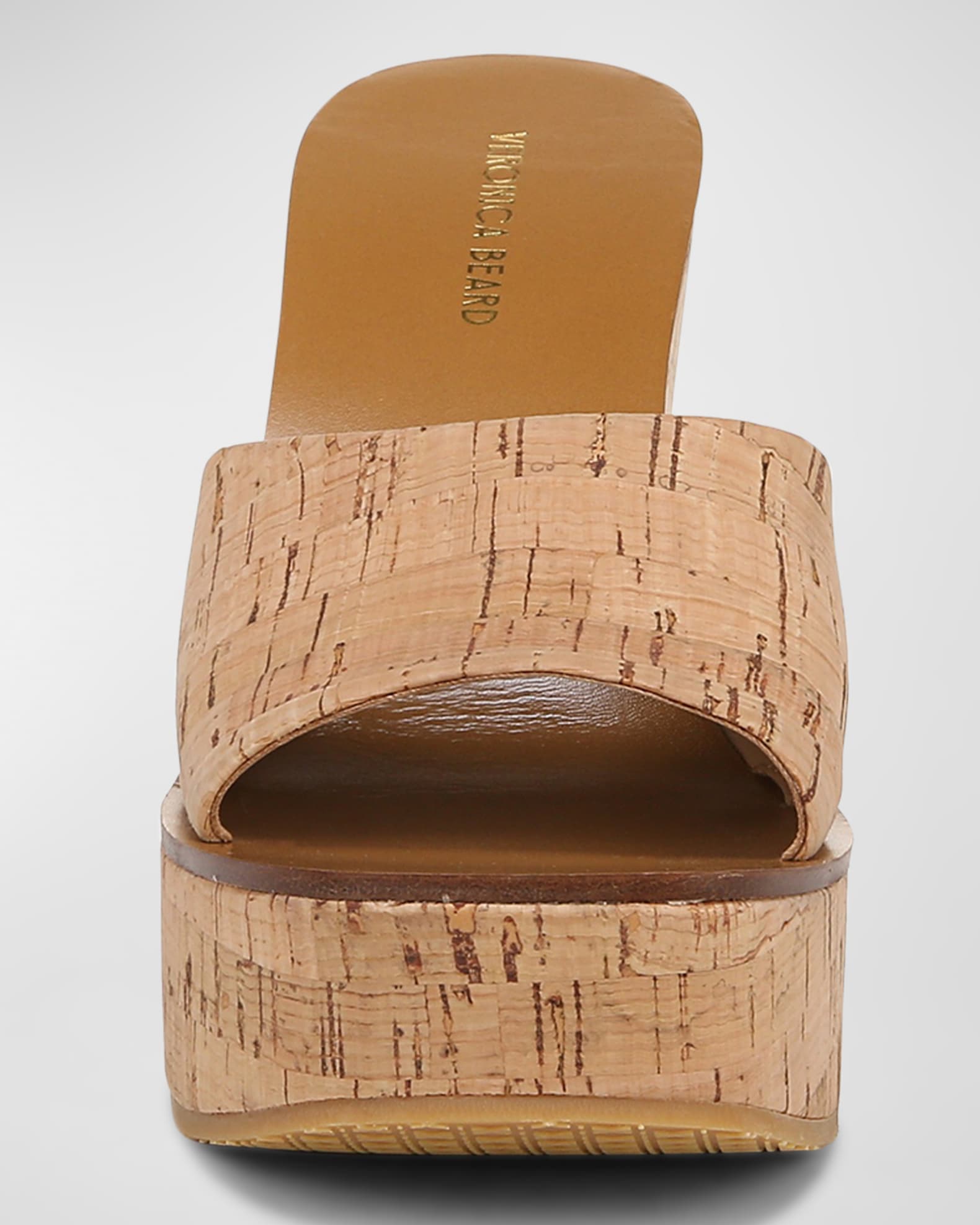 Veronica Beard Paulita Cork Platform Slide Sandals | Neiman Marcus