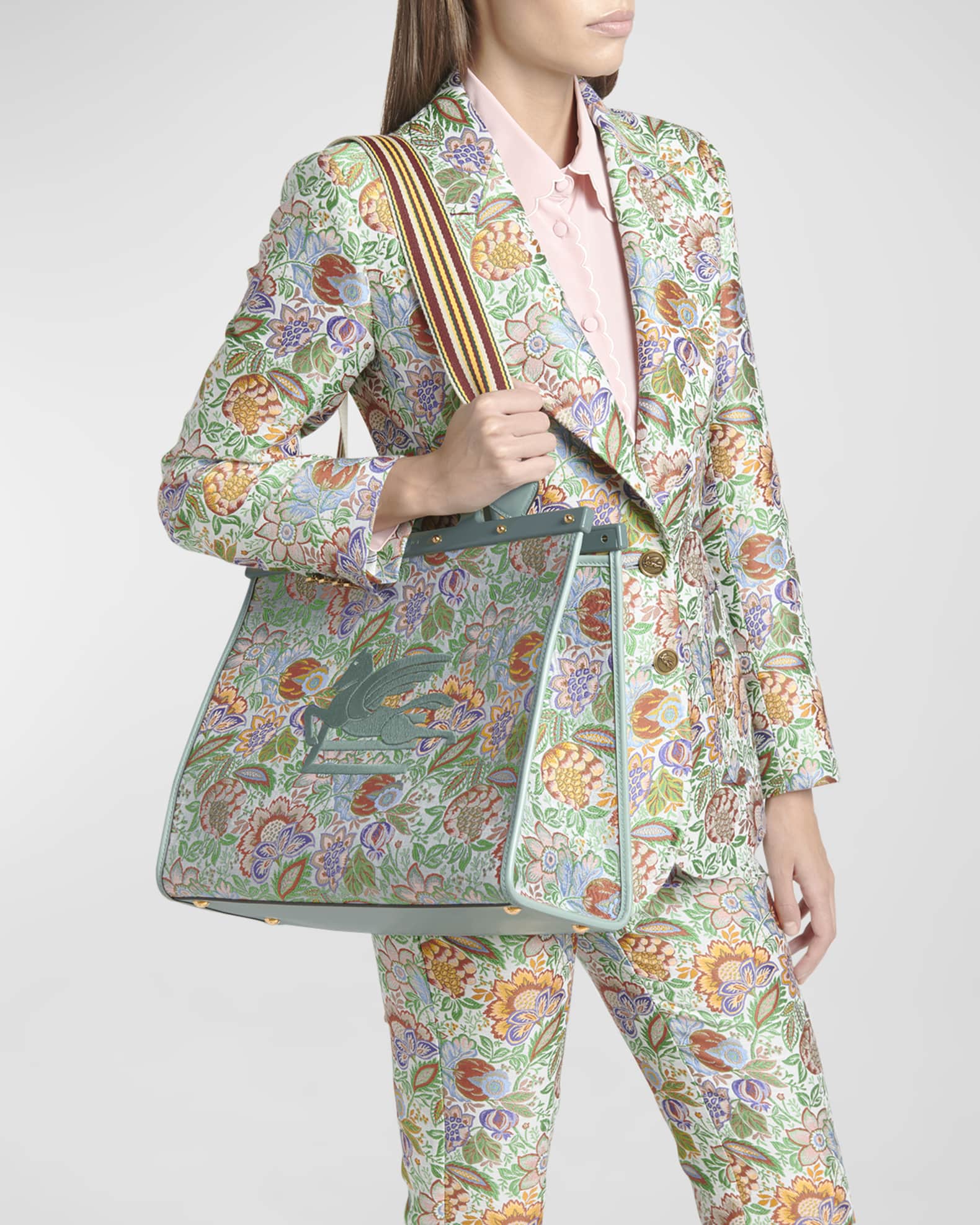 Etro Love Trotter Jacquard Tote Bag | Neiman Marcus