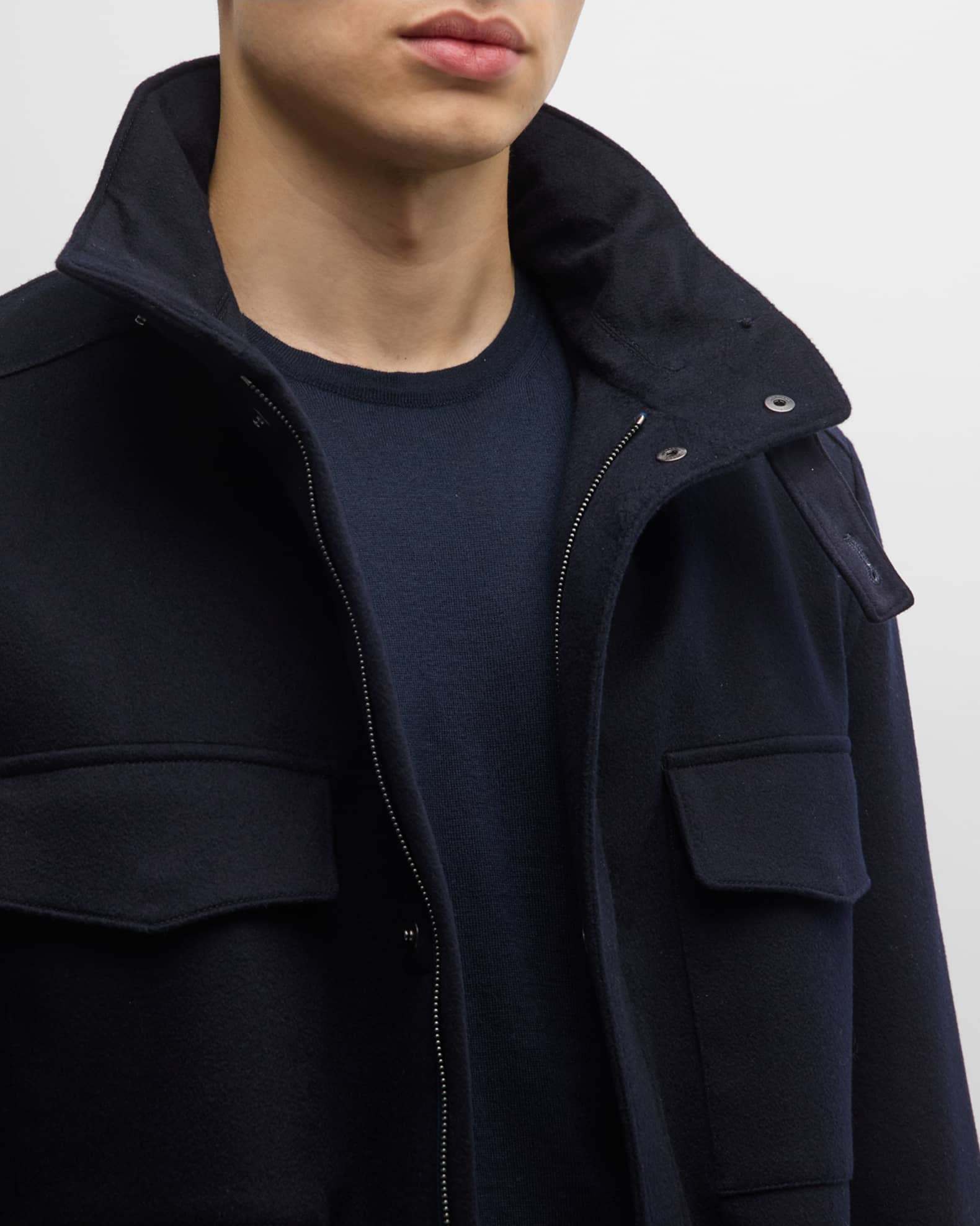 Loro Piana Men's Cashmere Storm System Traveller Jacket | Neiman Marcus