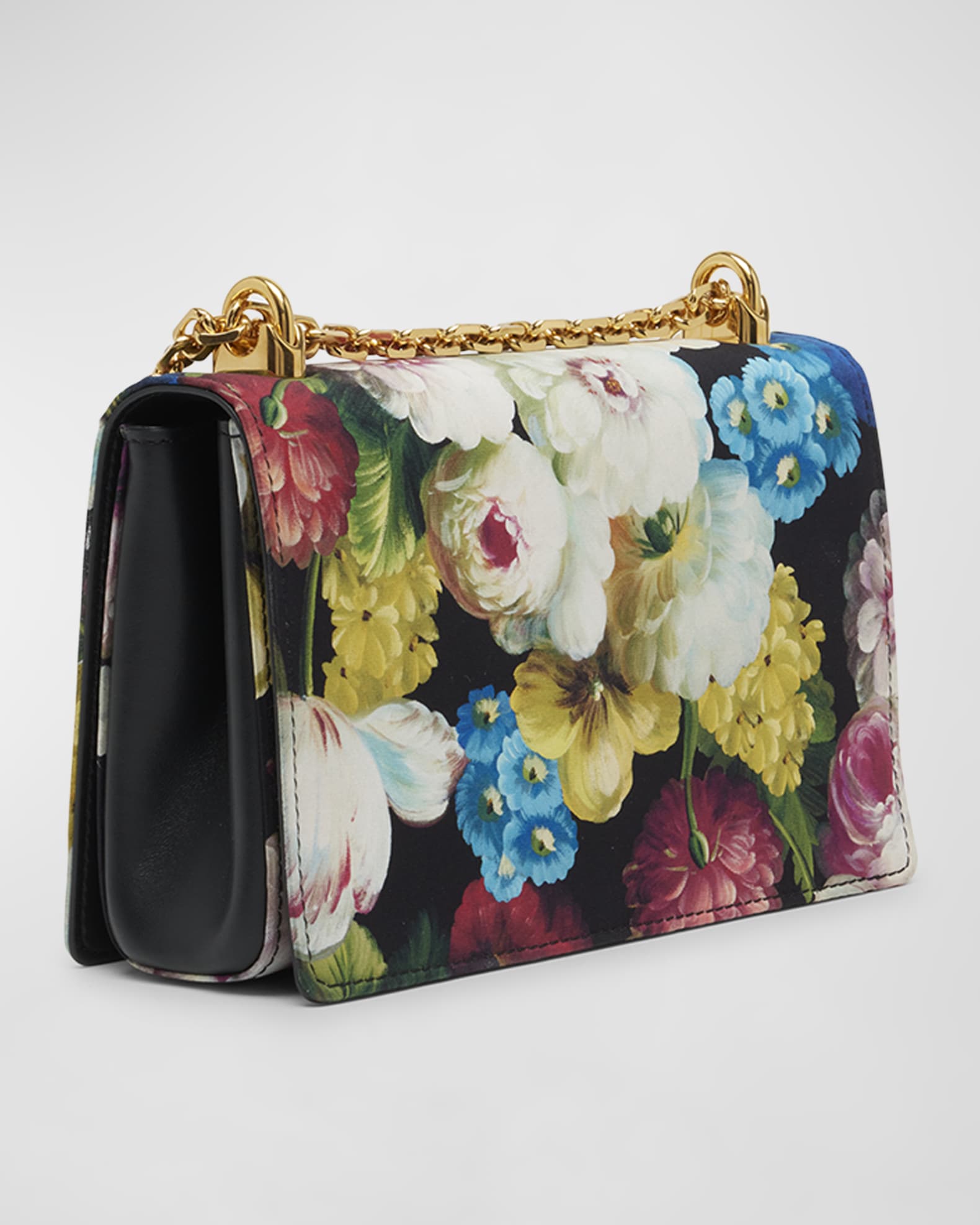 Dolce&Gabbana DG Girls Medium Floral-Print Shoulder Bag | Neiman Marcus