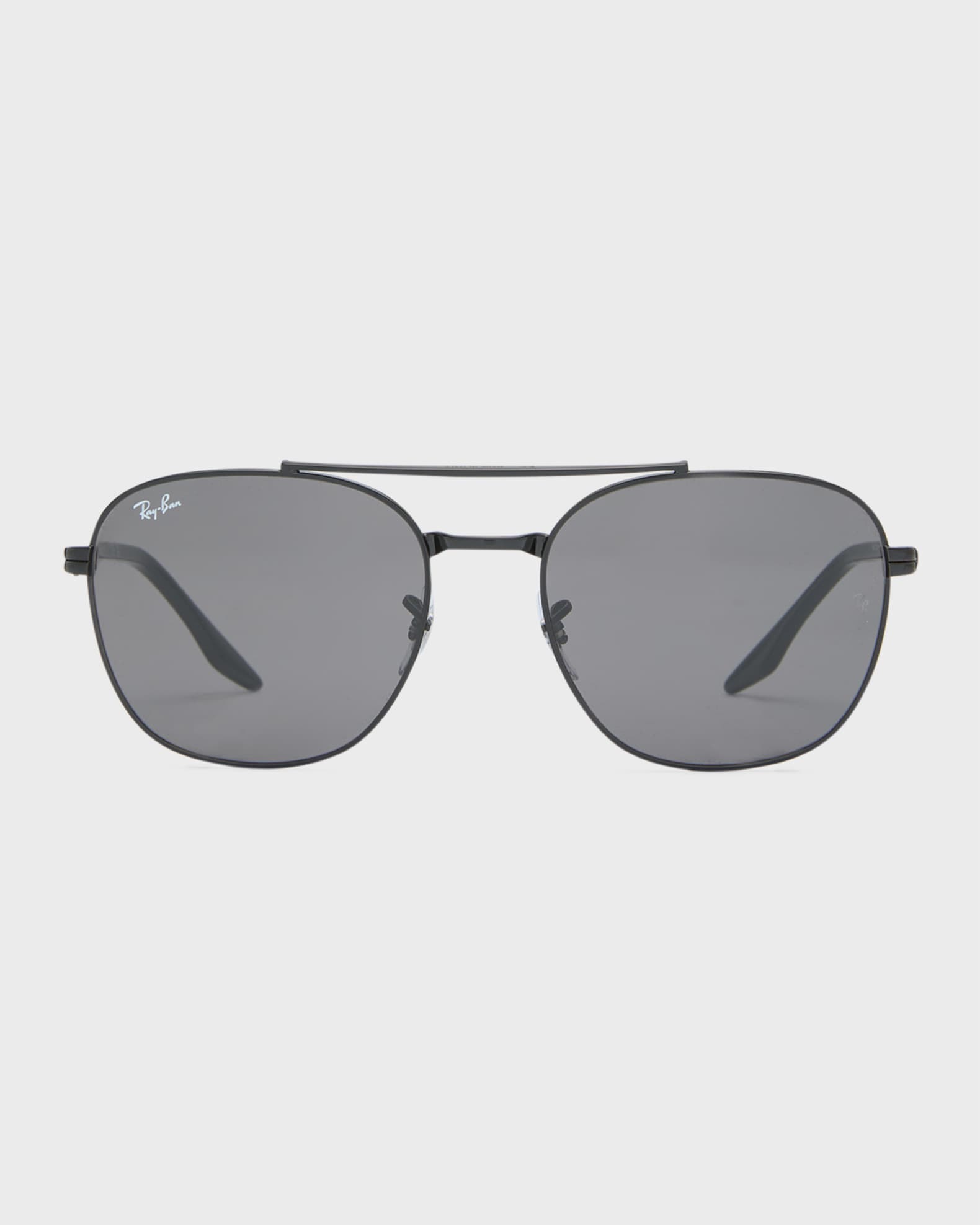 Ray-Ban Men's Metal Double-Bridge Square Sunglasses | Neiman Marcus