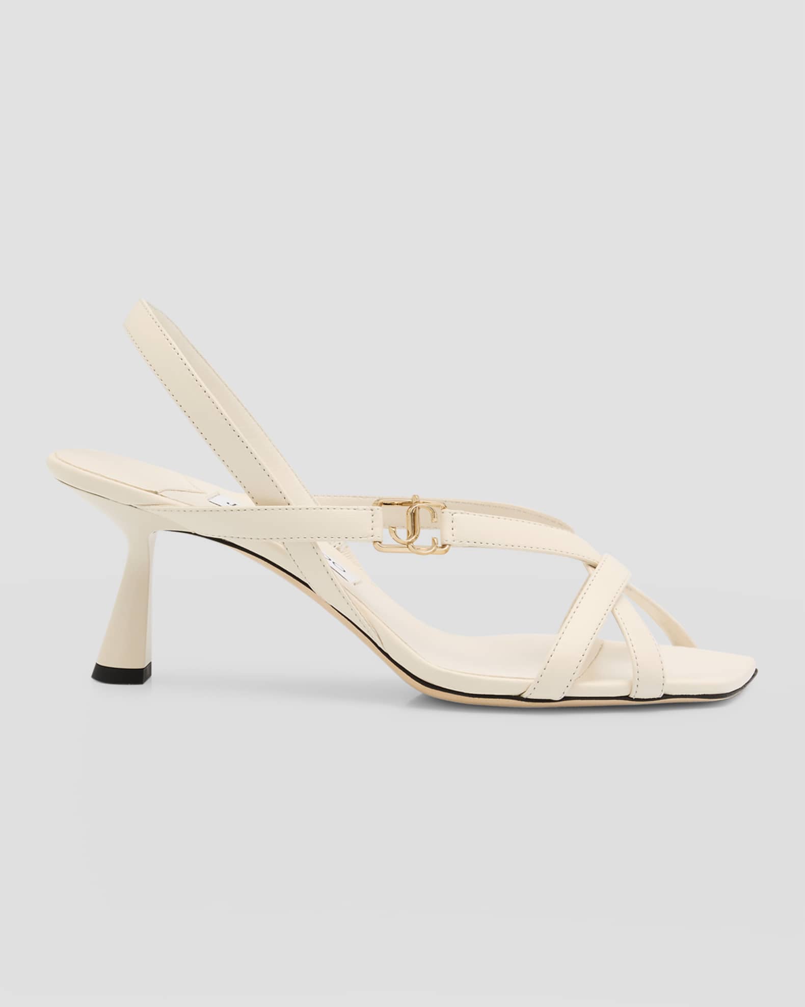 Jimmy Choo Jess Leather Crisscross Slingback Sandals | Neiman Marcus