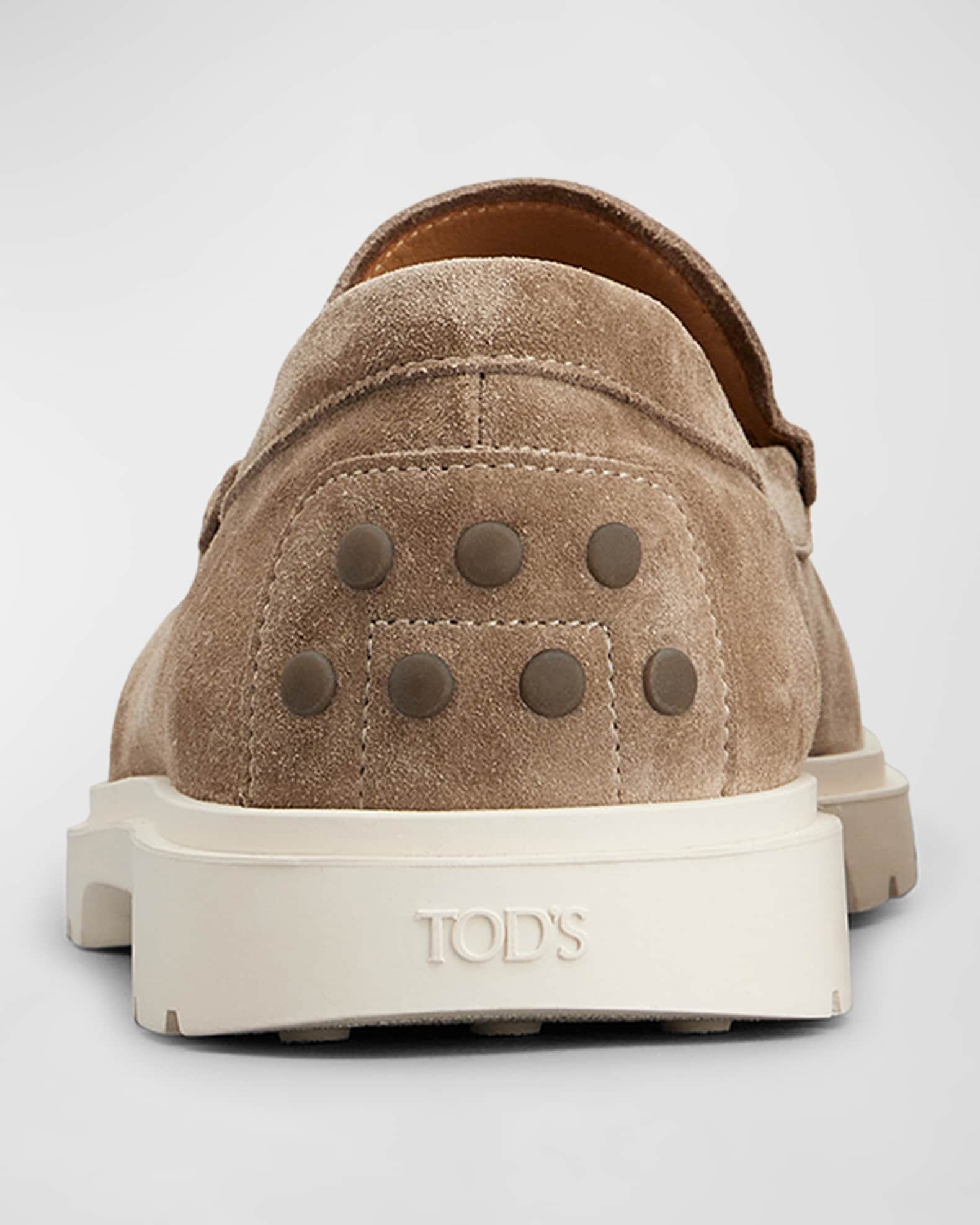 Tod's Men's Suede Moccasin Slipper Loafers | Neiman Marcus