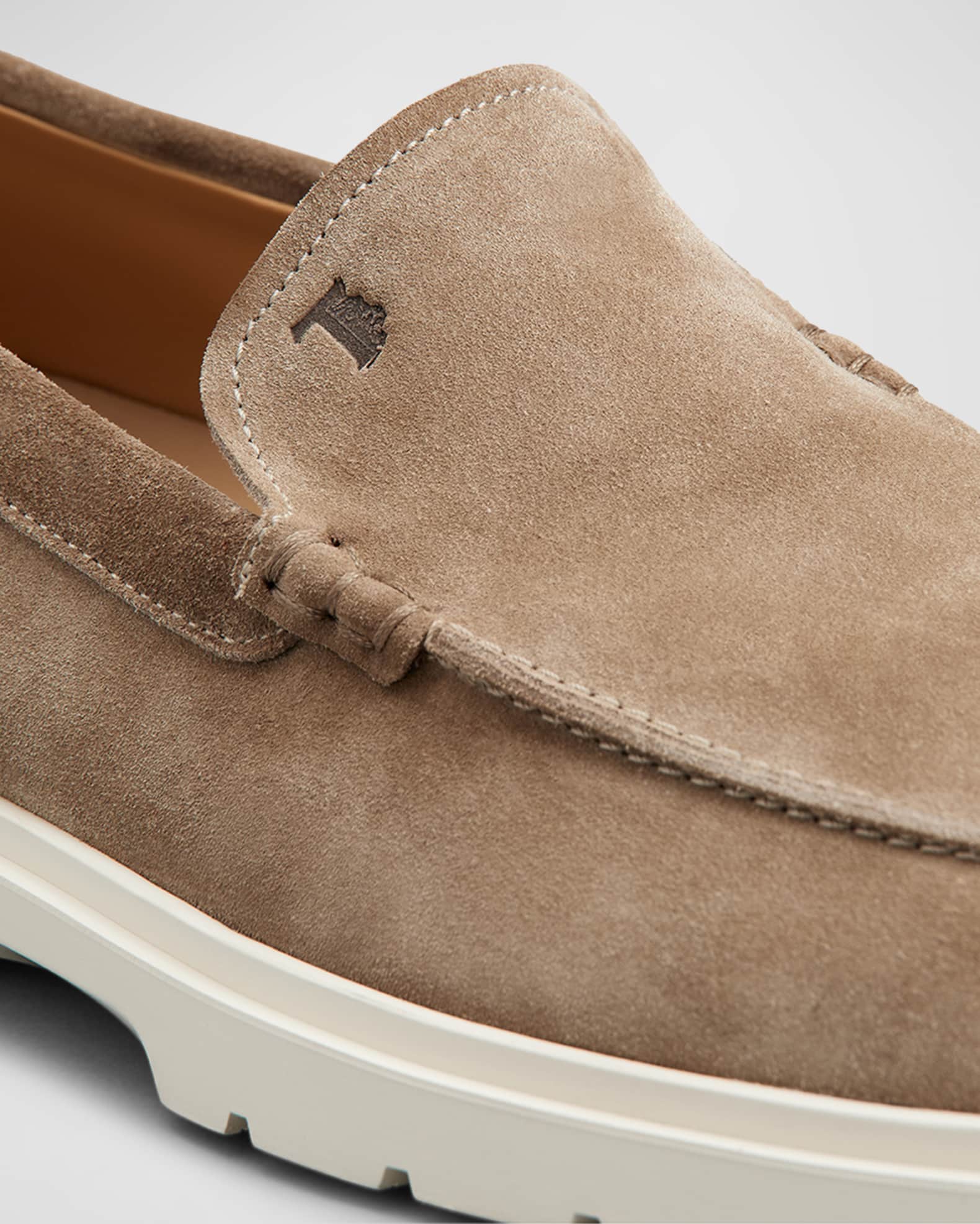 Tod's Men's Suede Moccasin Slipper Loafers | Neiman Marcus
