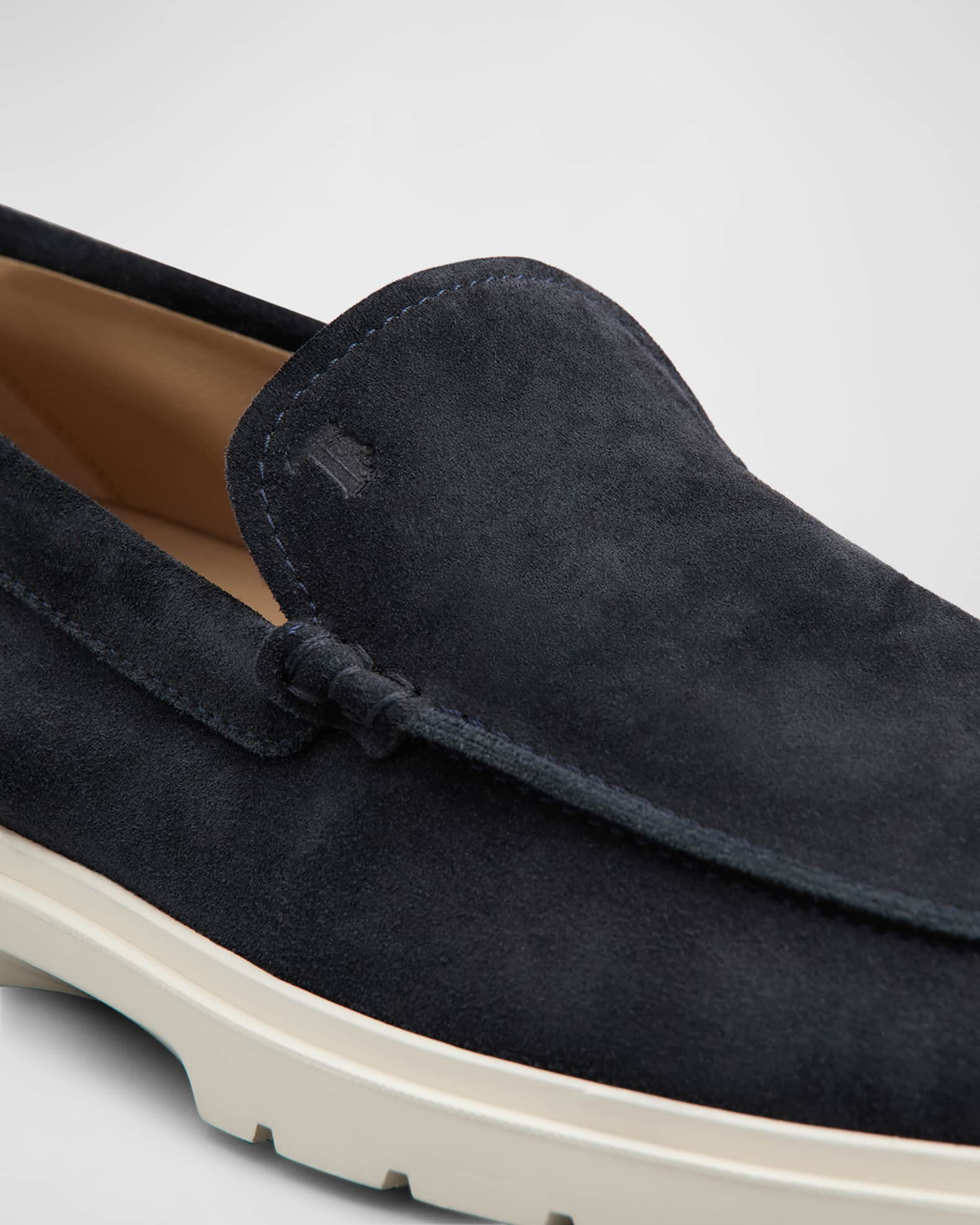 Tod's Men's Suede Penny Loafers | Neiman Marcus