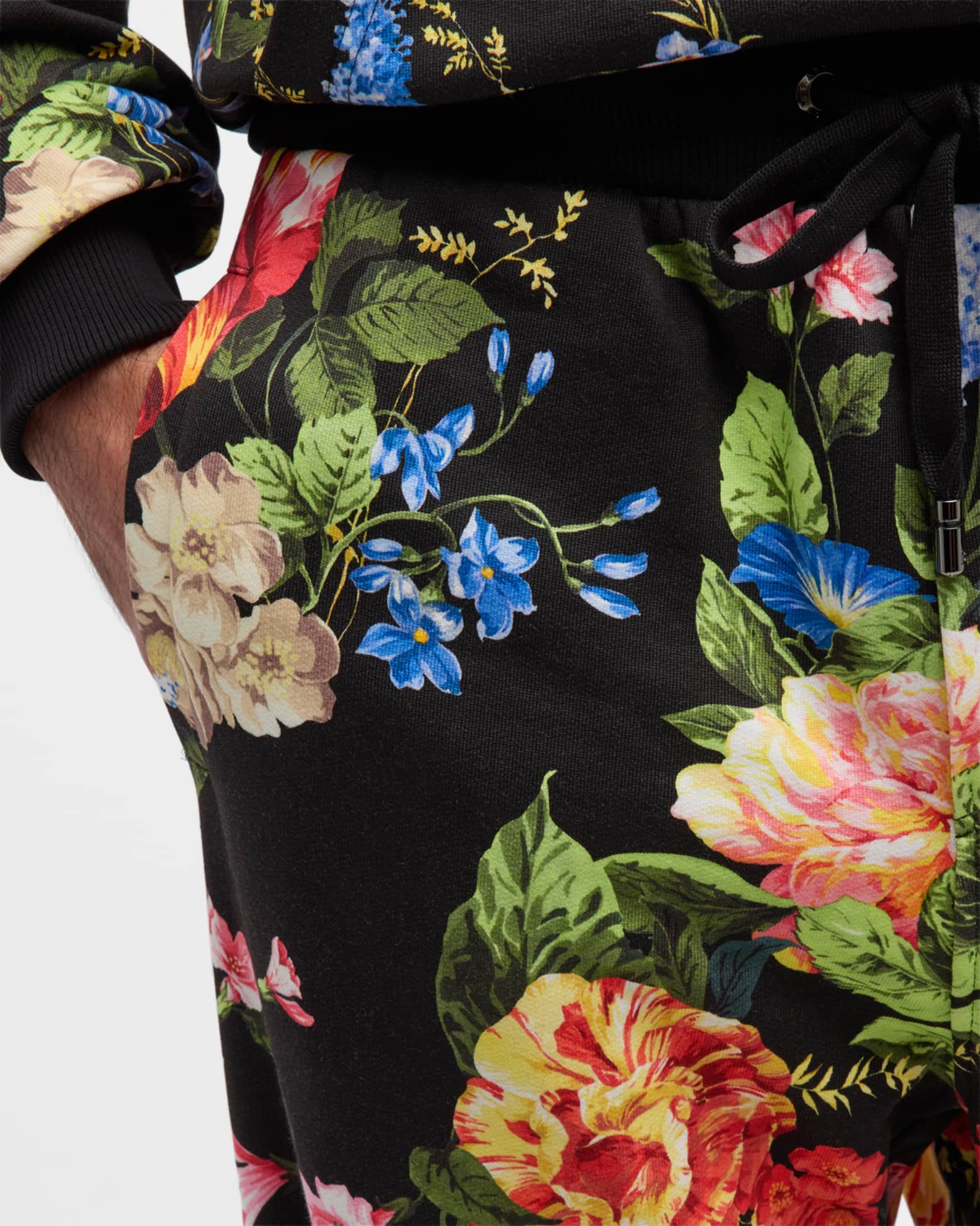 Dolce&Gabbana Men's DG Floral Sweatpants | Neiman Marcus