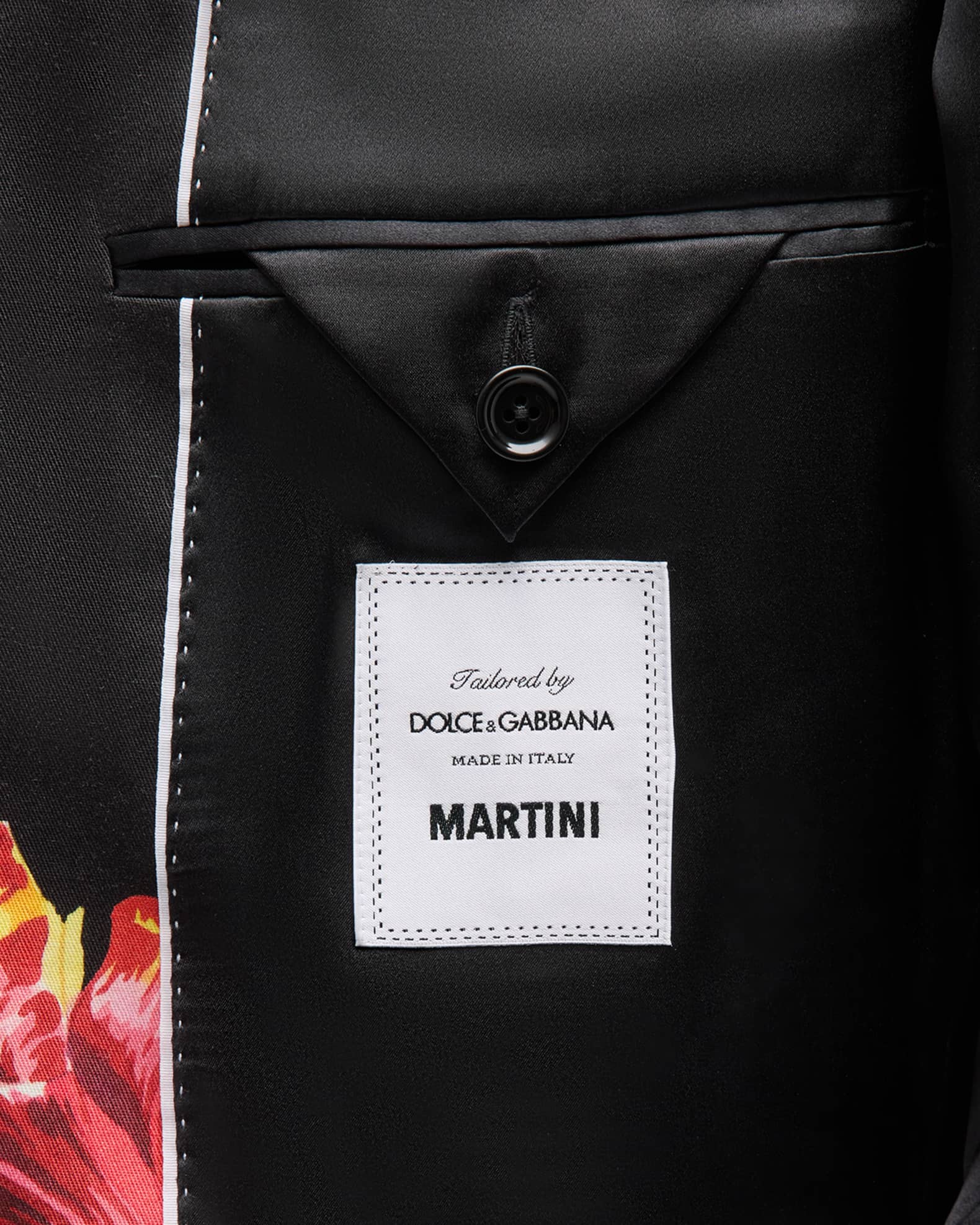 Dolce&Gabbana Men's DG Floral Cotton Gabardine Suit | Neiman Marcus